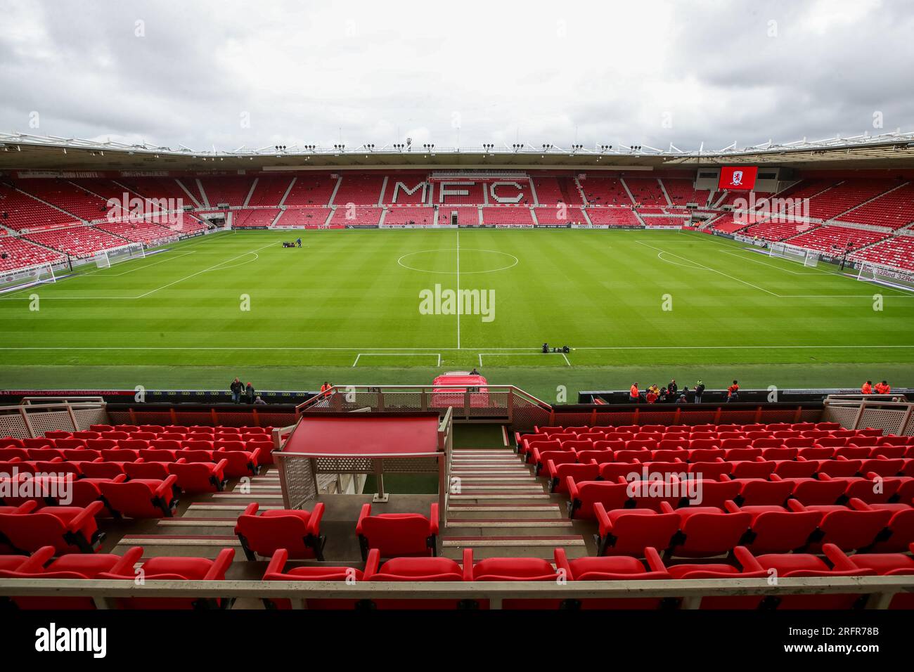 A general view inside The Riverside Stadium ahead of the Sky Bet ...