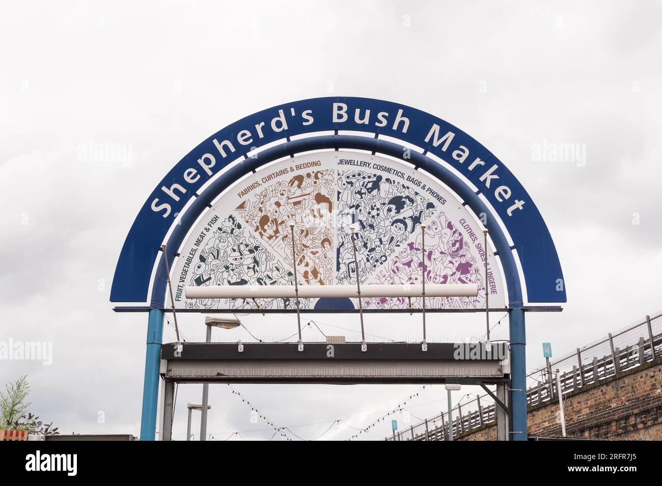 Shepherd's Bush Market signage, Shepherds Bush Market - a street market ...
