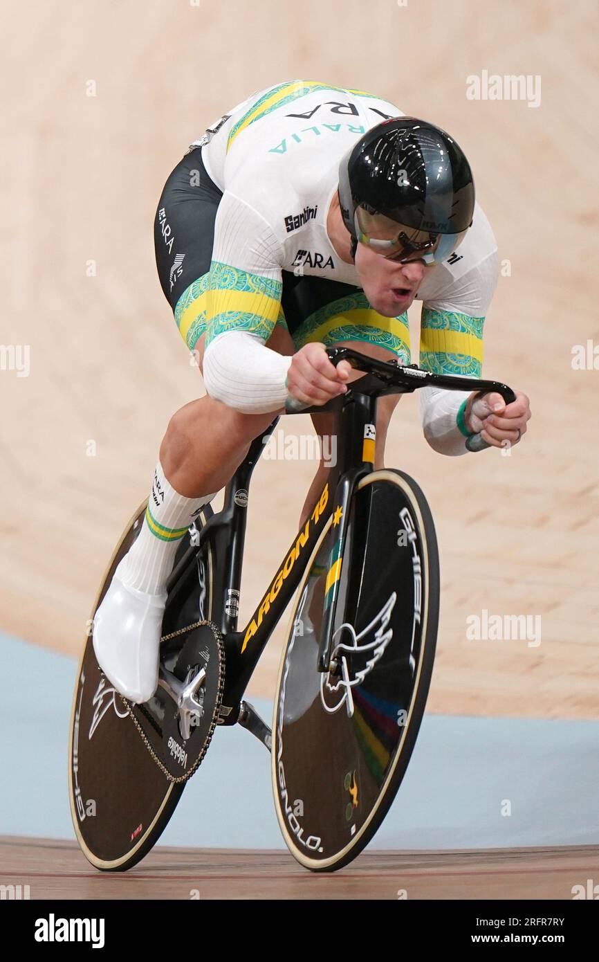 Australia's Matthew Glaetzer competes in the Men's Elite Sprint ...