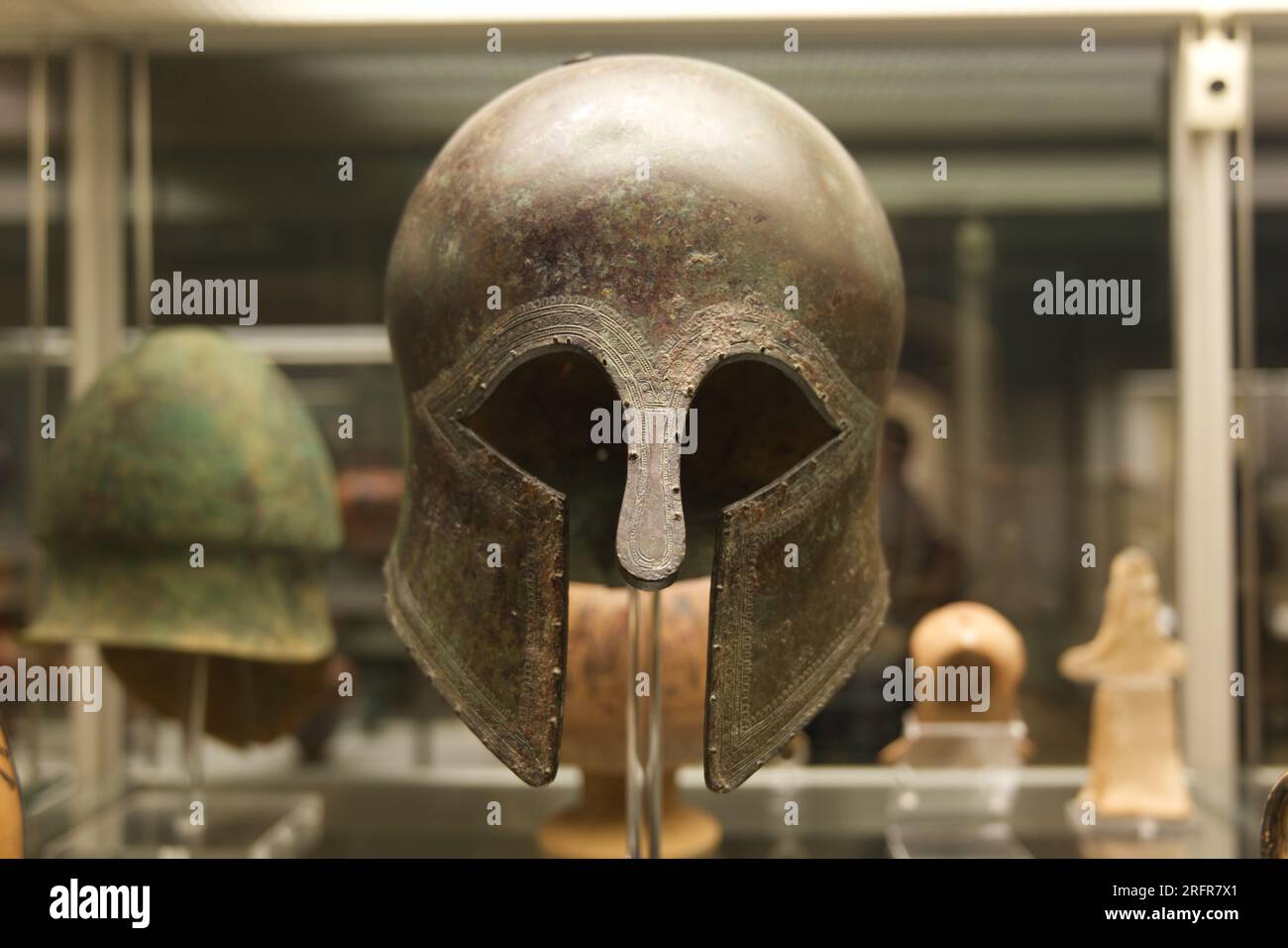 Corinthian Bronze Helmet Stock Photo - Alamy