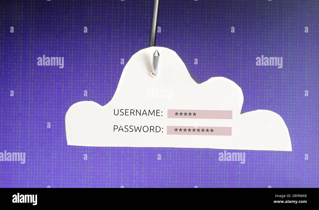 Phishing Cyber Crimes Concept, online banking,cloud computing,fake ...