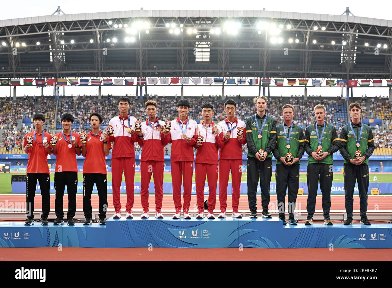 Chengdu, China's Sichuan Province. 5th Aug, 2023. Gold medalists Team ...