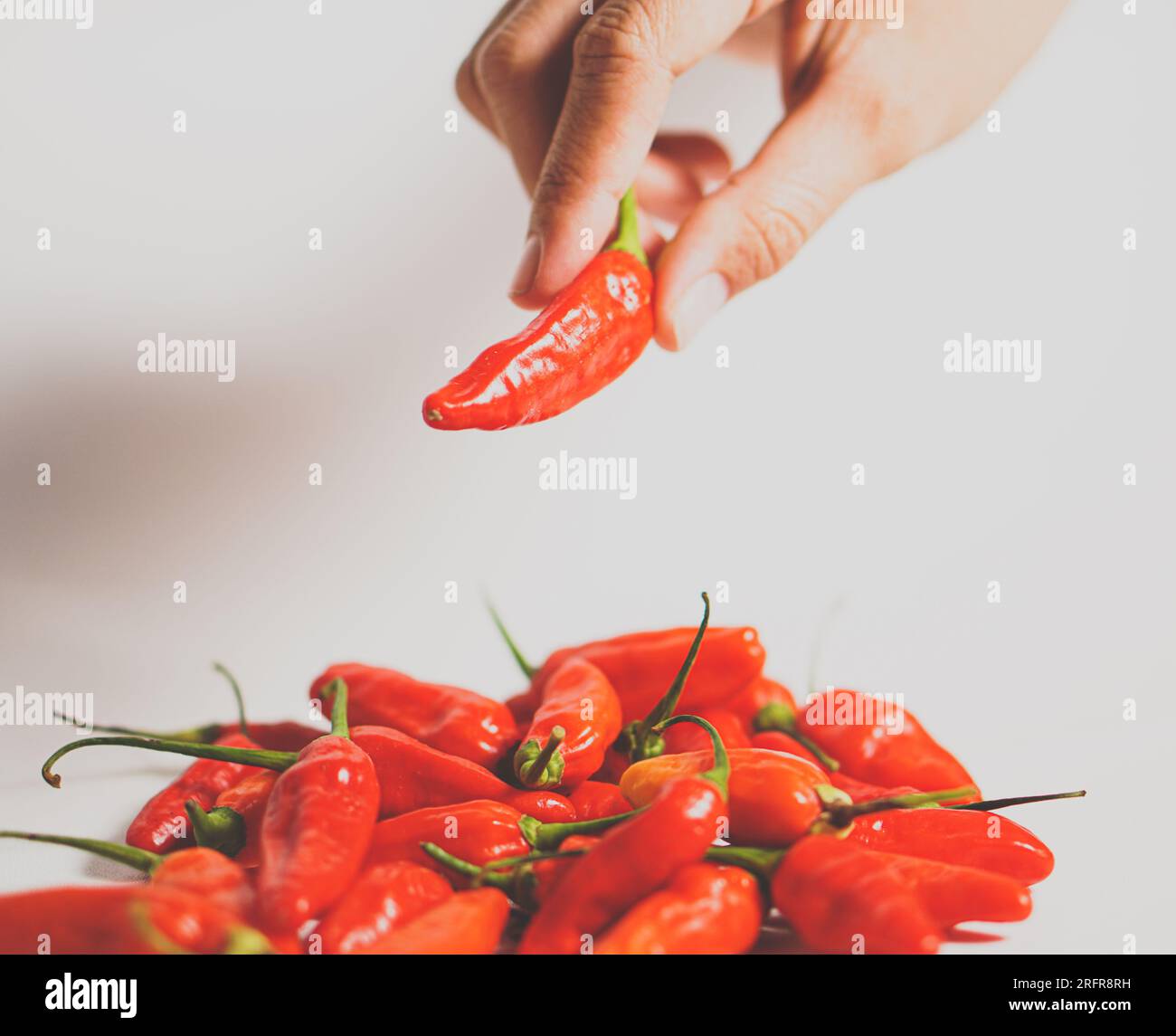 Spicy And Strong; Health Benefits Of Red Chilli Stock Photo - Alamy