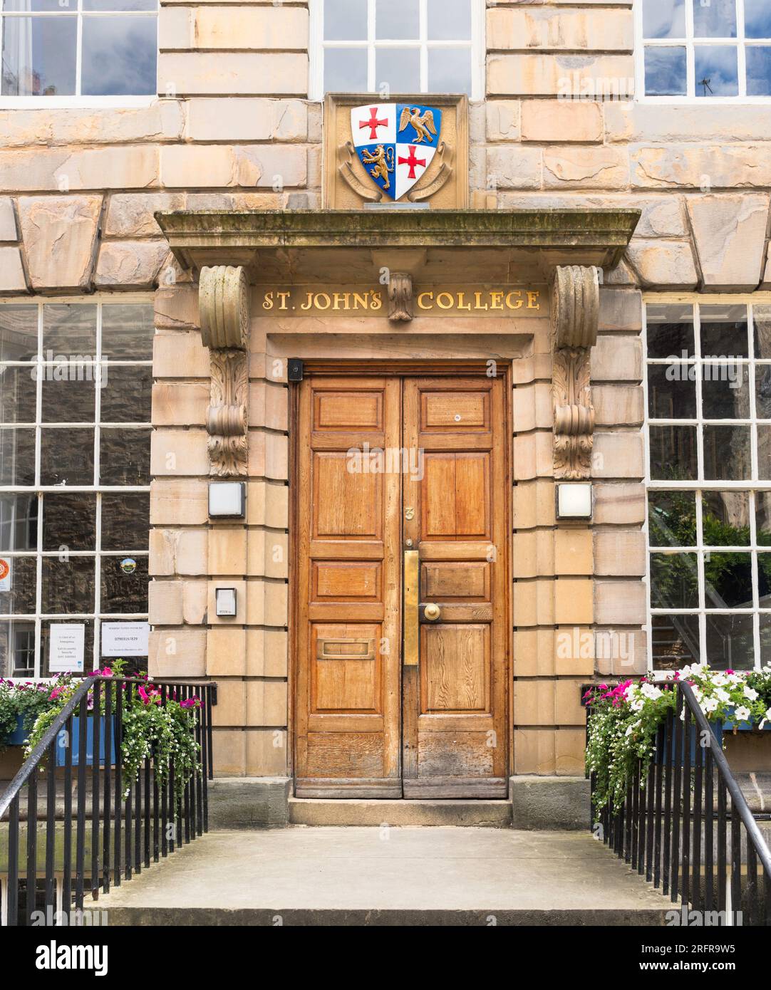 The entrance to St John's College, Durham University, England, UK Stock Photo - Alamy