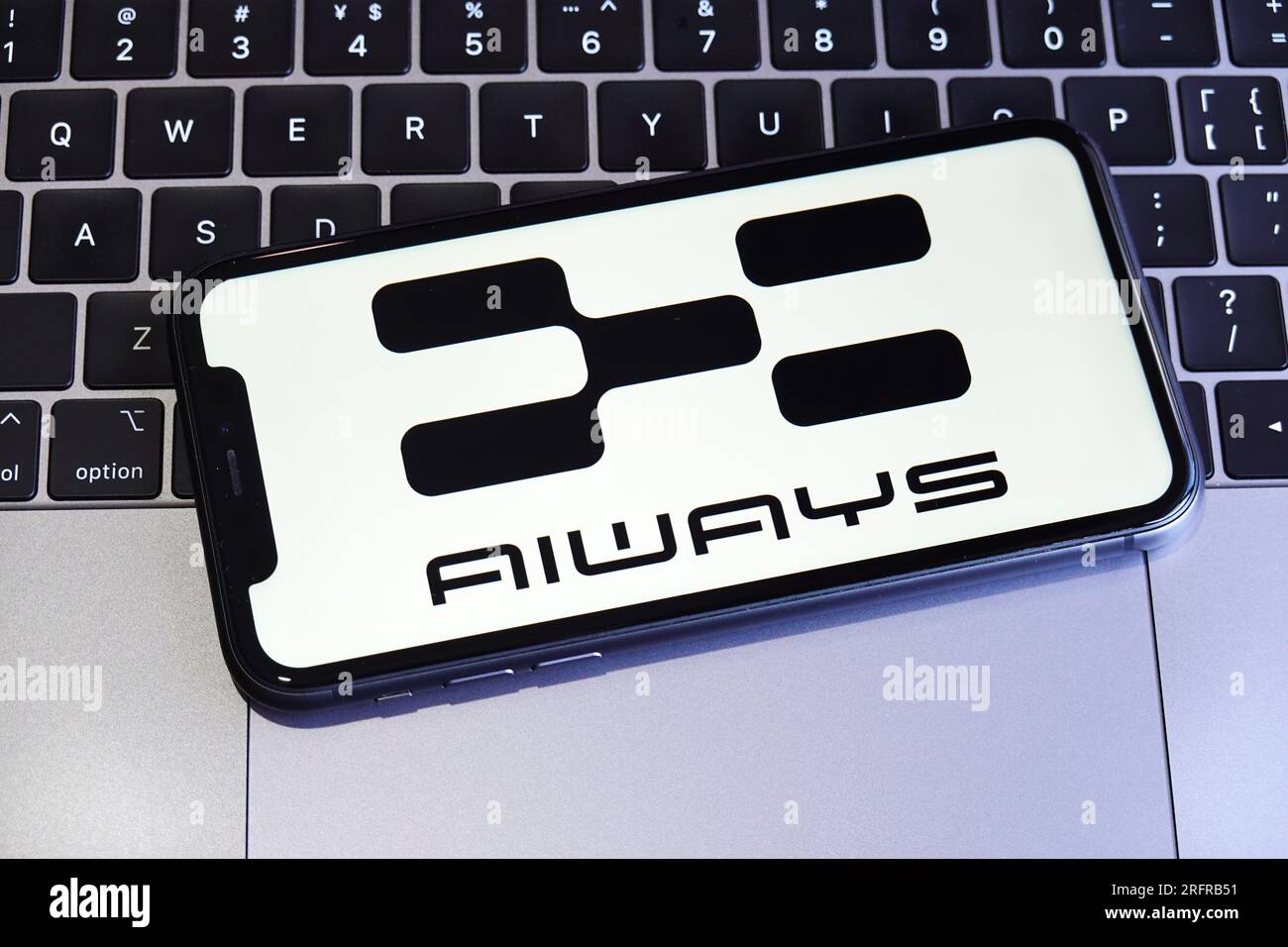 China. 05th Aug, 2023. In this photo illustration, the Aiways logo is ...