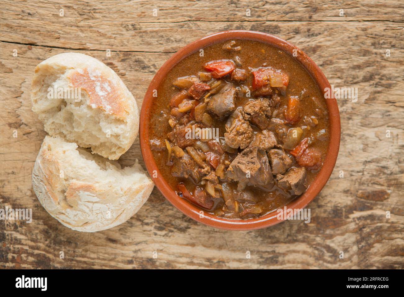 Homemade Peri Peri chicken made with British chicken livers based on a ...