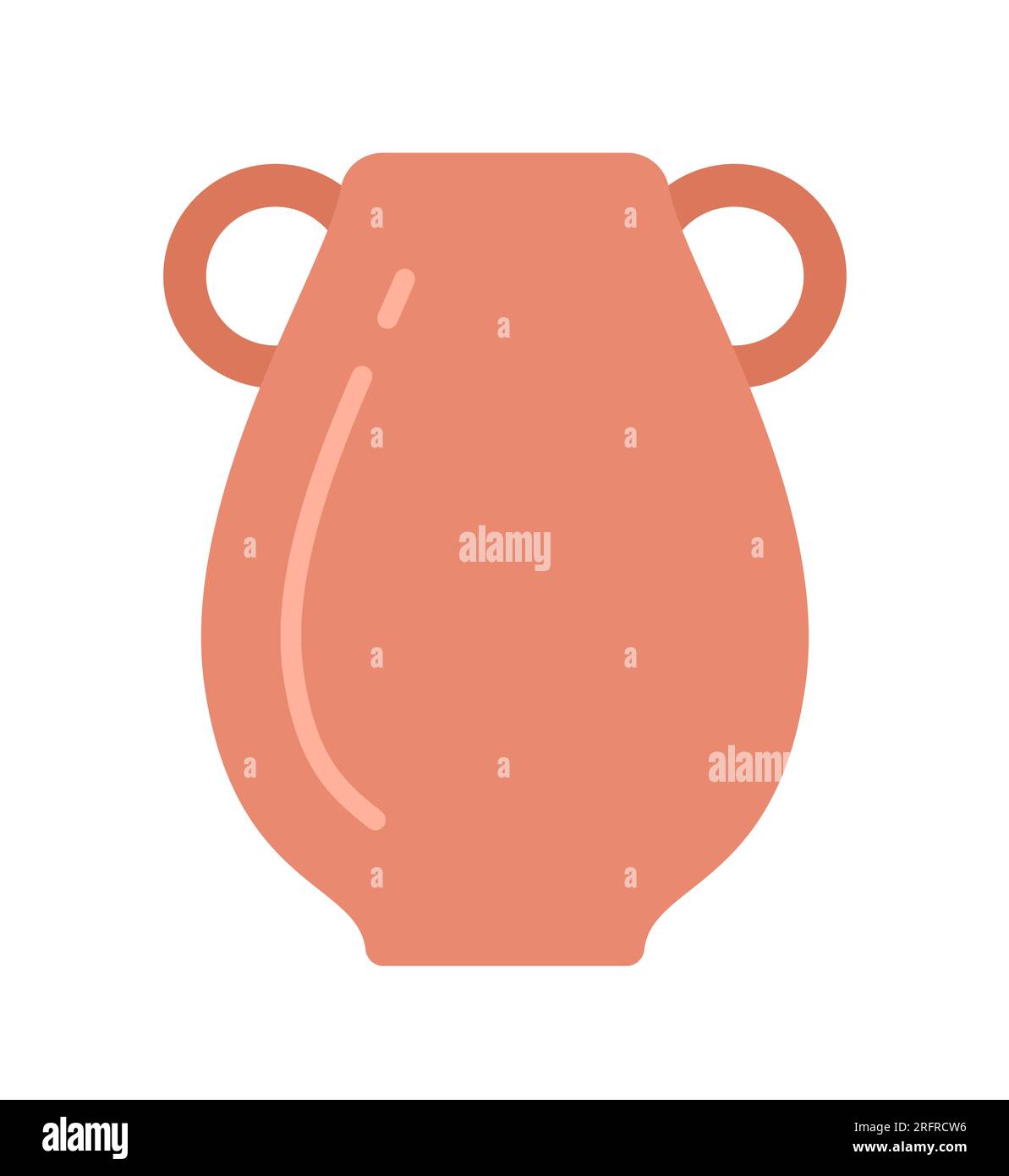 Ceramic vase semi flat colour vector object Stock Vector Image & Art ...