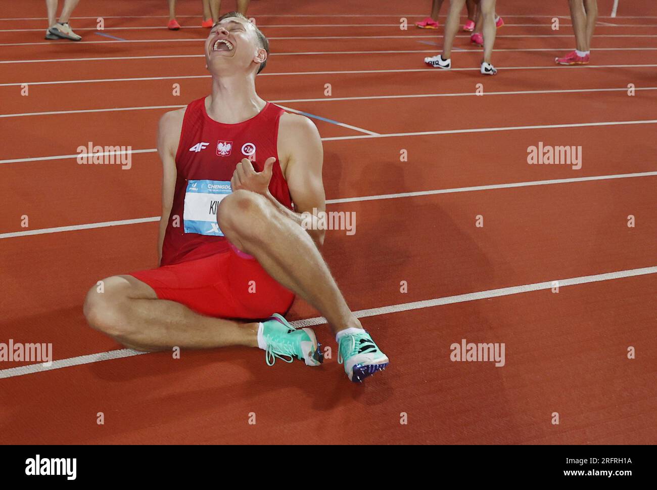 Chengdu, China's Sichuan Province. 5th Aug, 2023. Bronze medalist ...