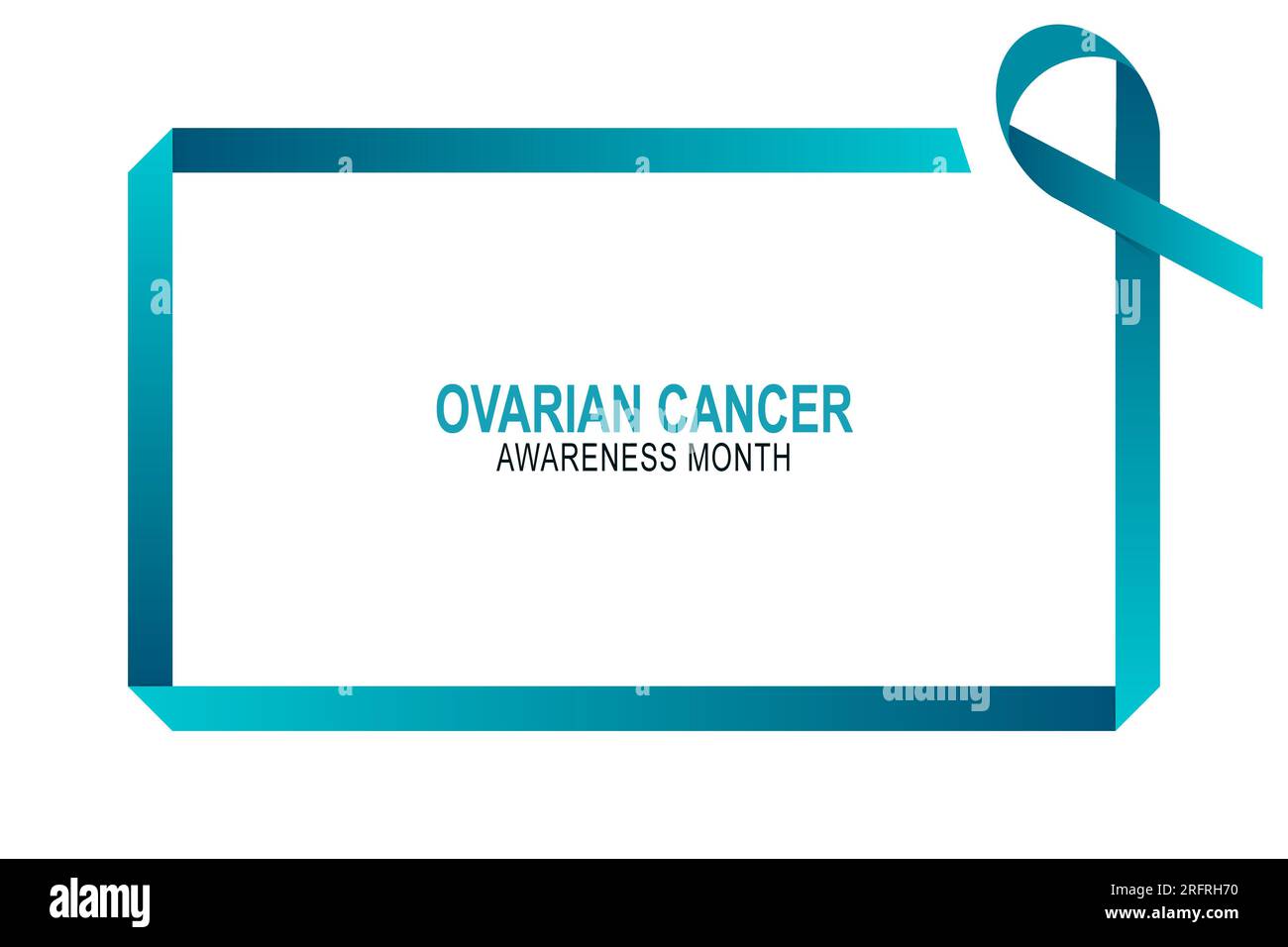 Ovarian Cancer Awareness Month Background Vector Illustration Stock