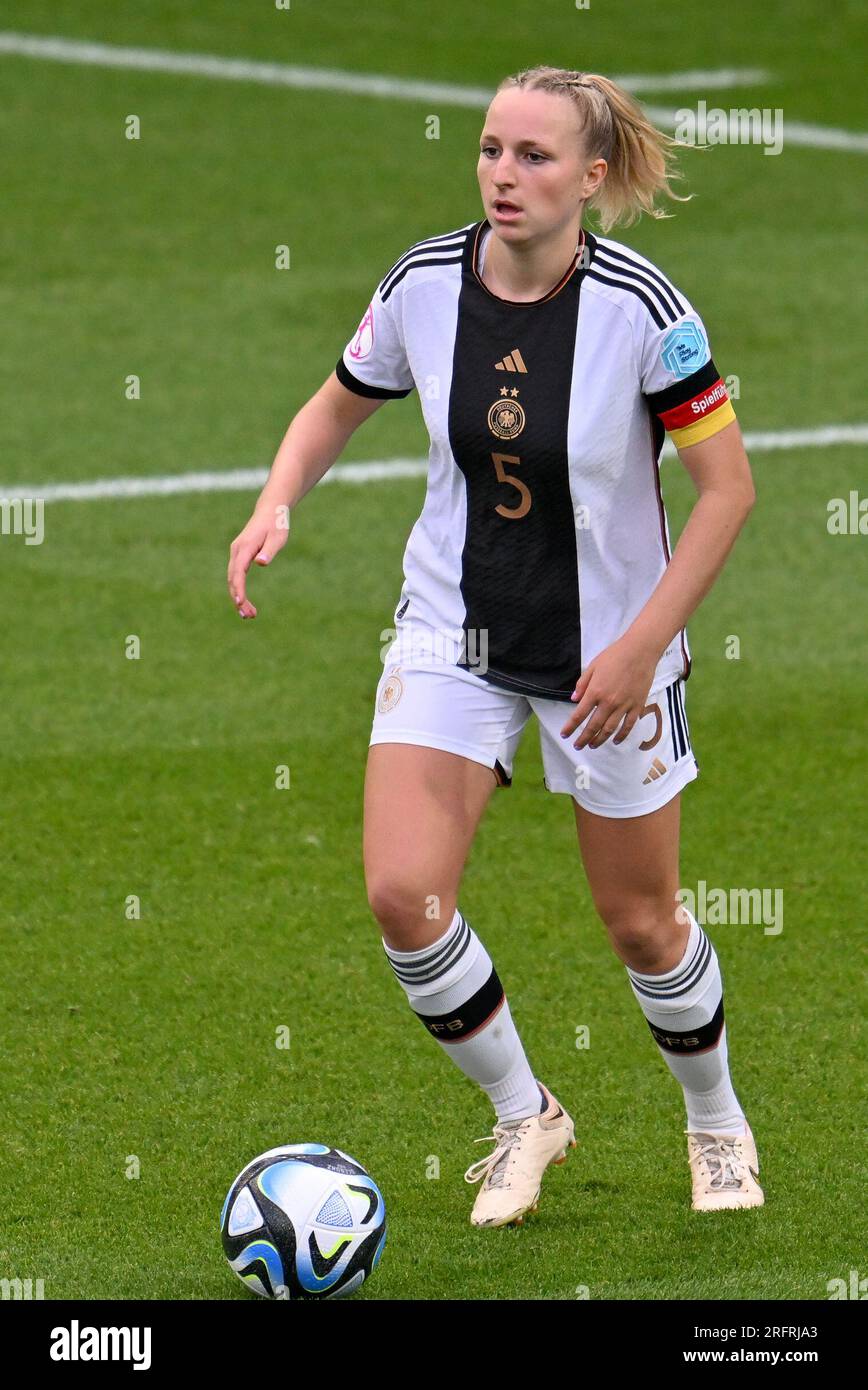 Vanessa Diehm (5) of Germany pictured during a female soccer game between the national women ...