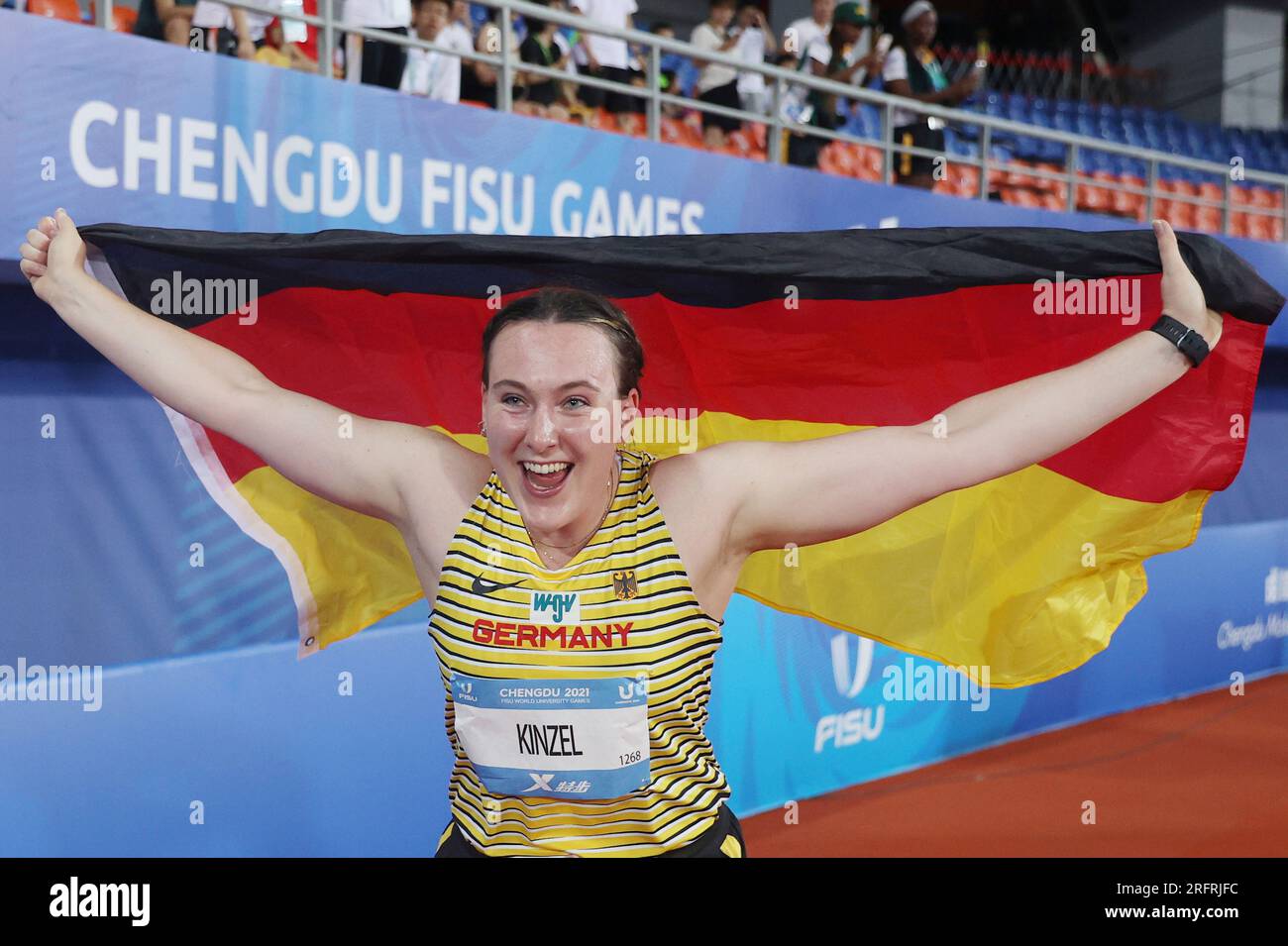 Chengdu, China's Sichuan Province. 5th Aug, 2023. Gold medalist Antonia ...