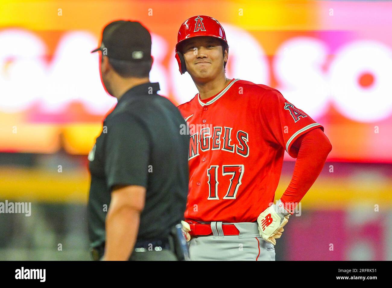 ATLANTA, GA – AUGUST 01: Los Angeles designated hitter Shohei Ohtani ...