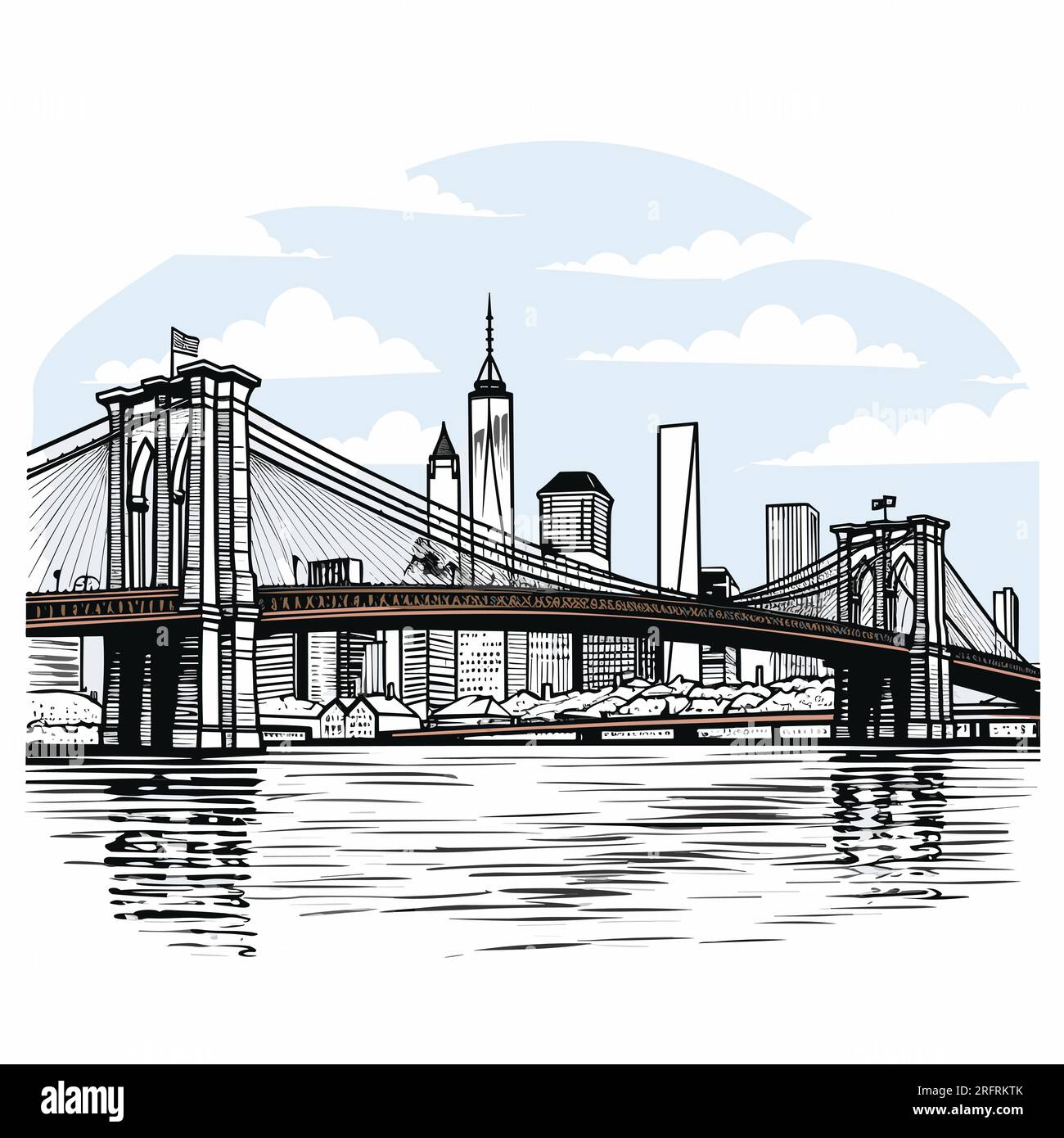 Brooklyn tourist attraction Stock Vector Images - Alamy