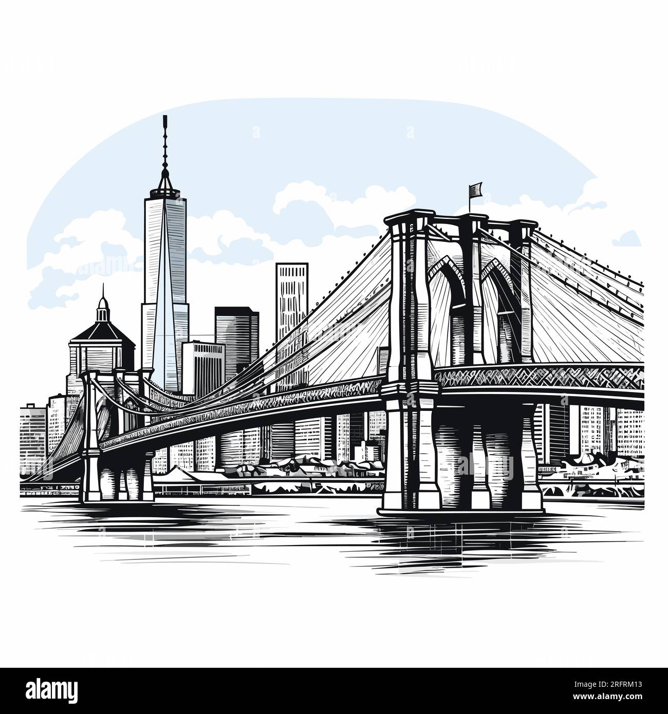 Brooklyn tourist attraction Stock Vector Images - Alamy