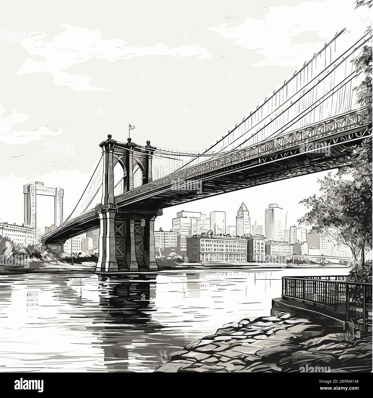 Brooklyn tourist attraction Stock Vector Images - Alamy