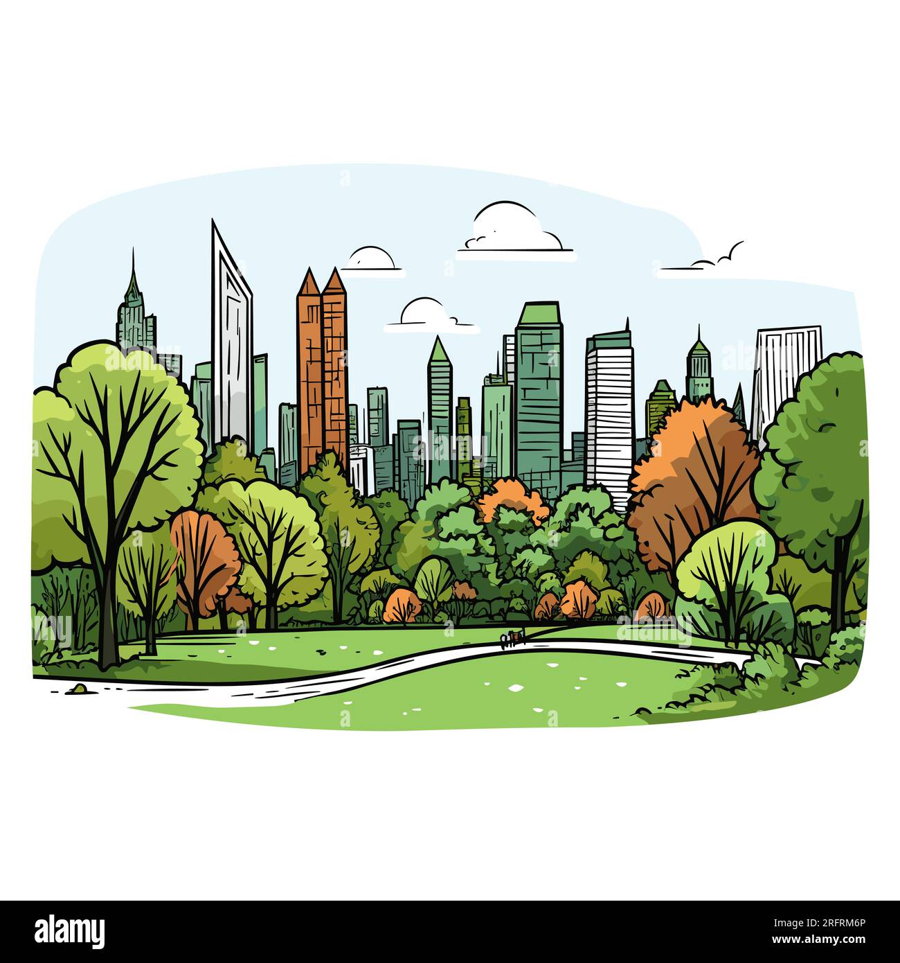 Central park attraction Stock Vector Images - Alamy