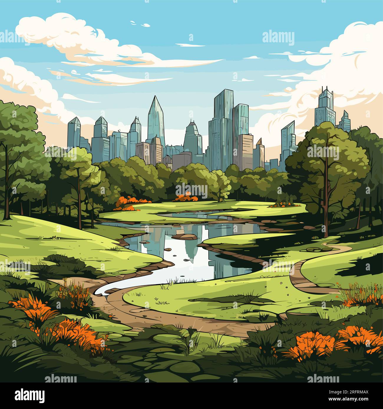 Central Park Clipart