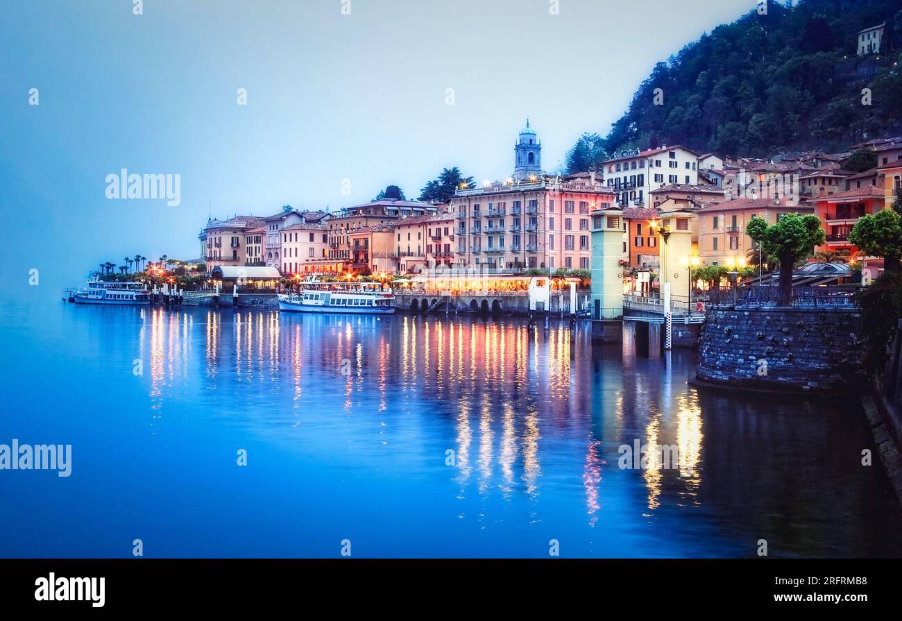The lakeside village of Bellagio on Lake Como, Lombardia, Italy Stock ...