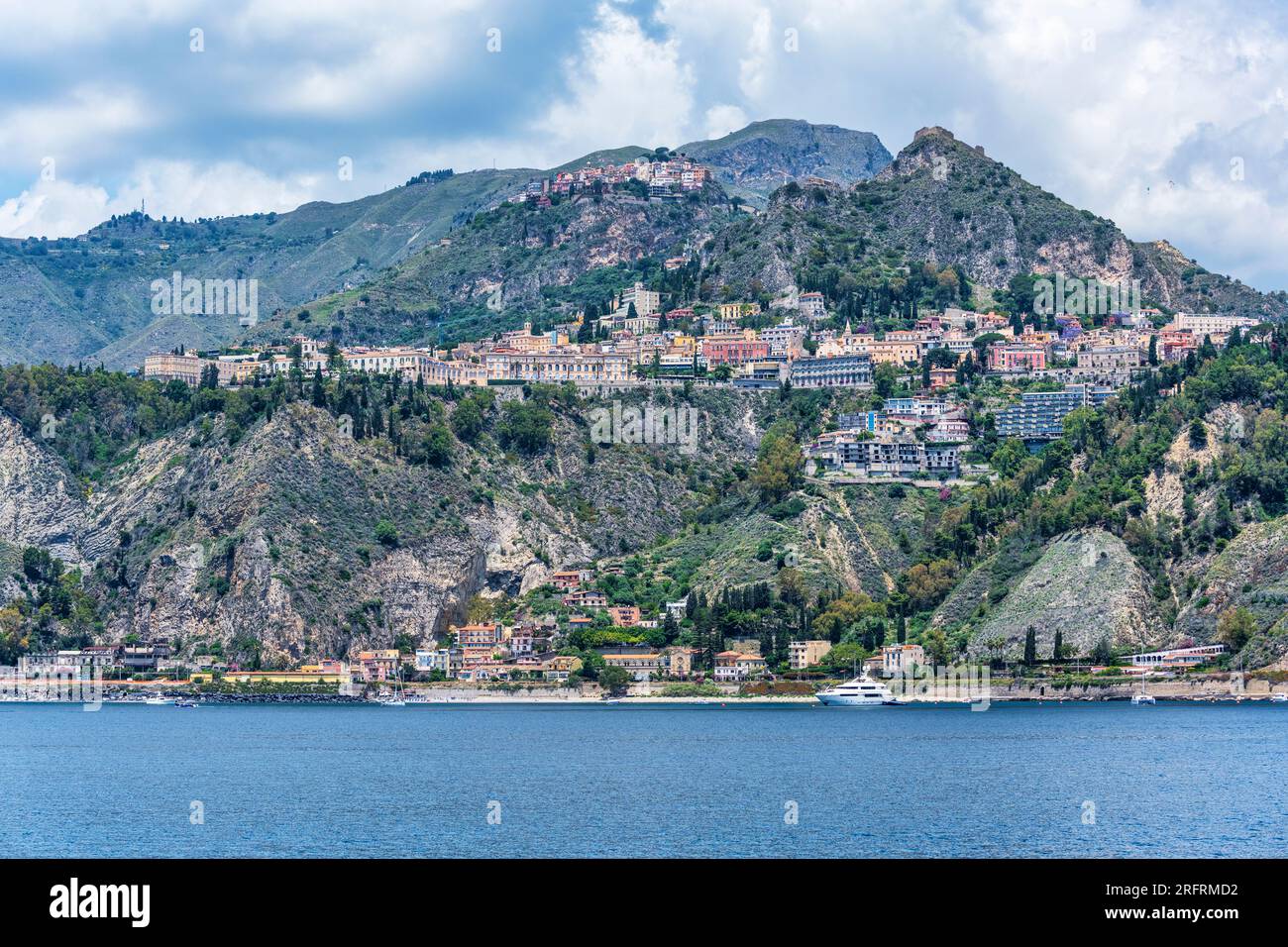 Taormina coastline view hi-res stock photography and images - Alamy