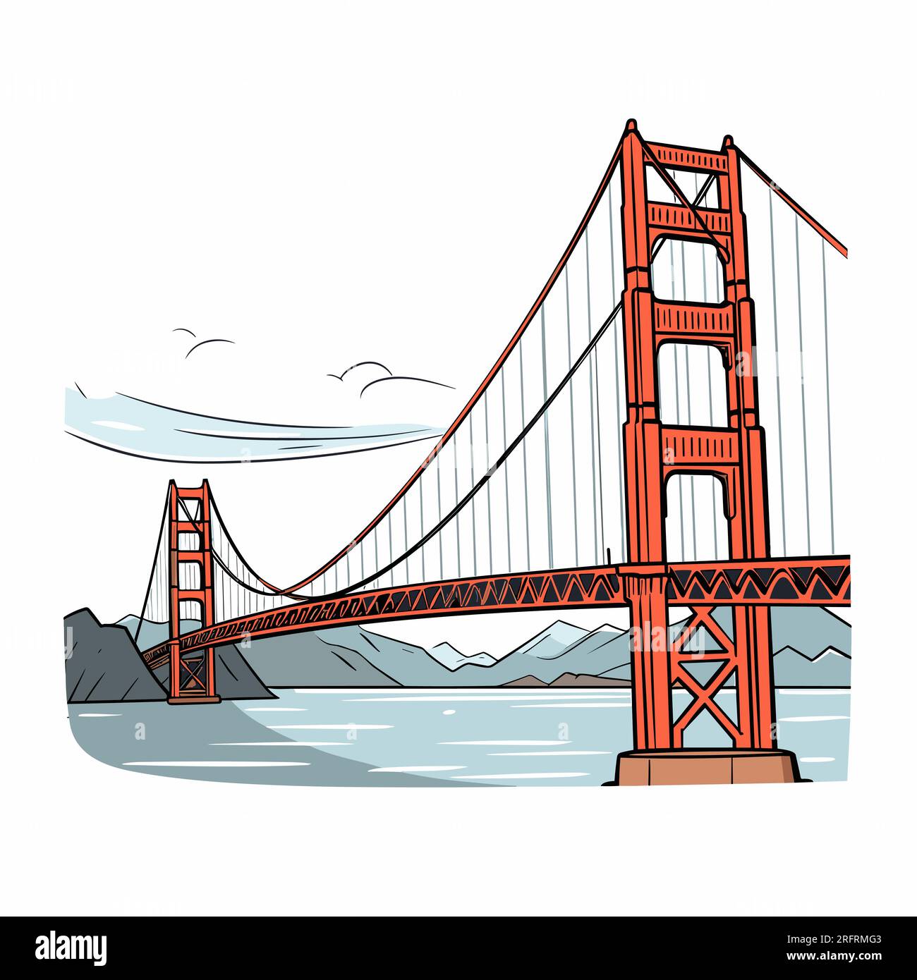 Dessin Du Pont Du Golden Gate Golden Gate Bridge Définition Et
