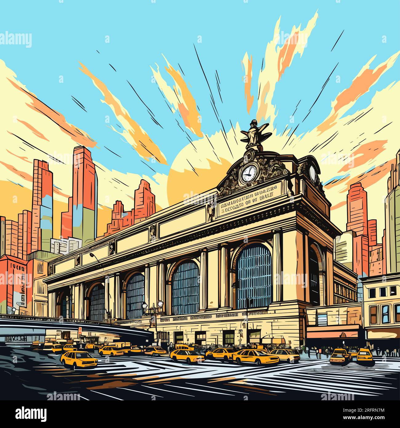 Grand place tourist attraction Stock Vector Images - Alamy