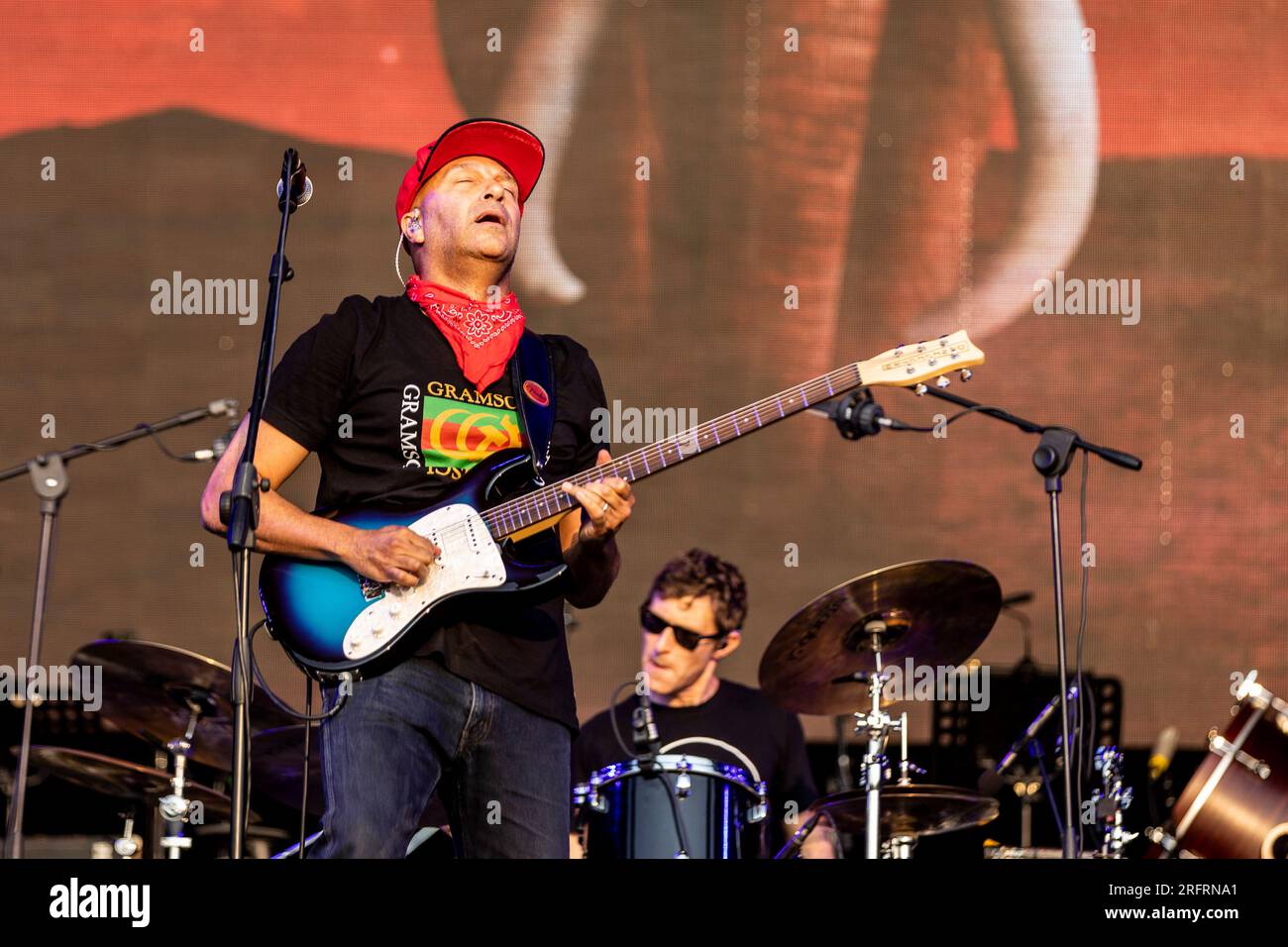 FLORENCE, ITALY - JUNE 17: Tom Morello performs at Firenze Rocks 2023 ...