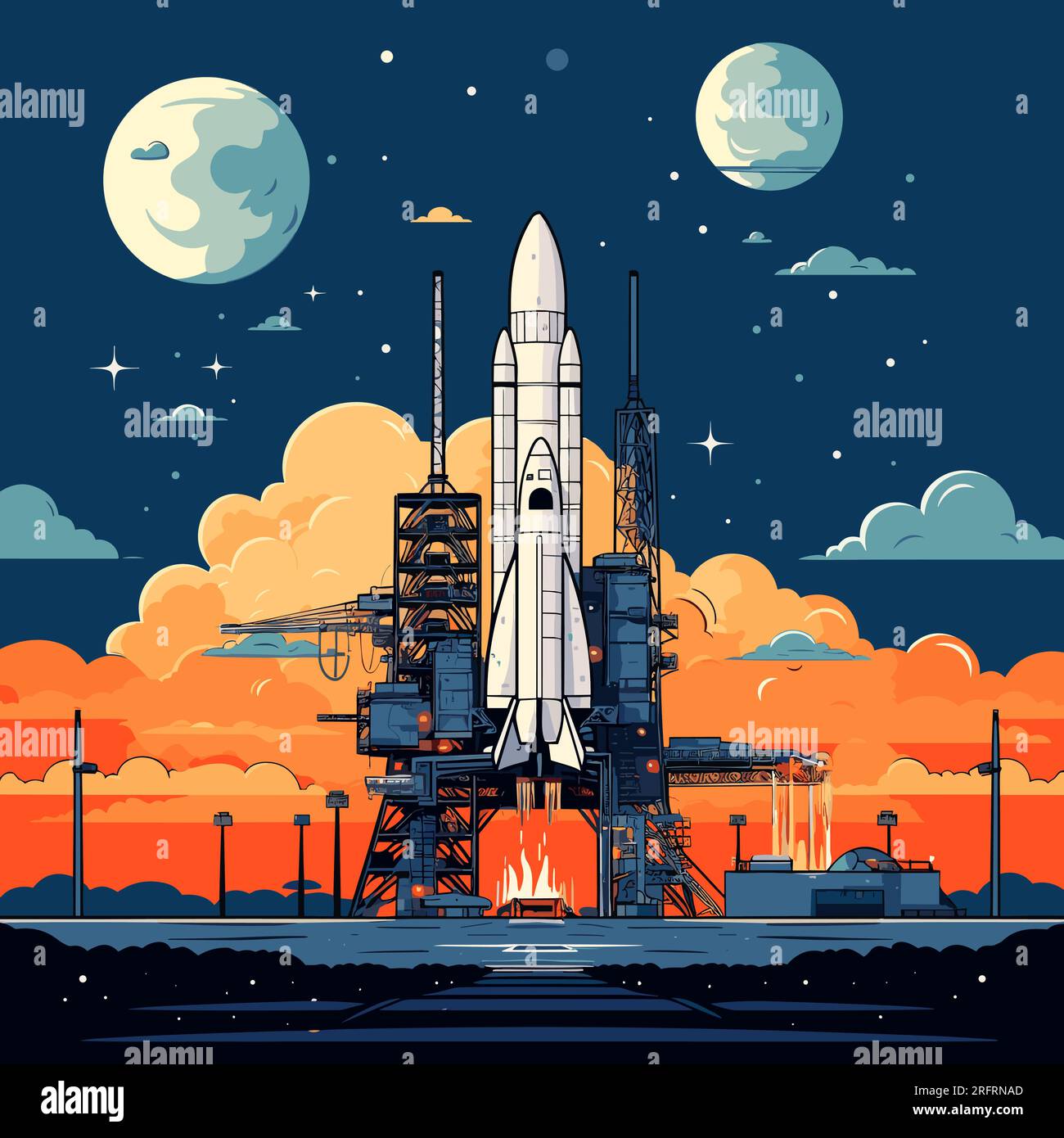 Us nasa space shuttle Stock Vector Images - Alamy