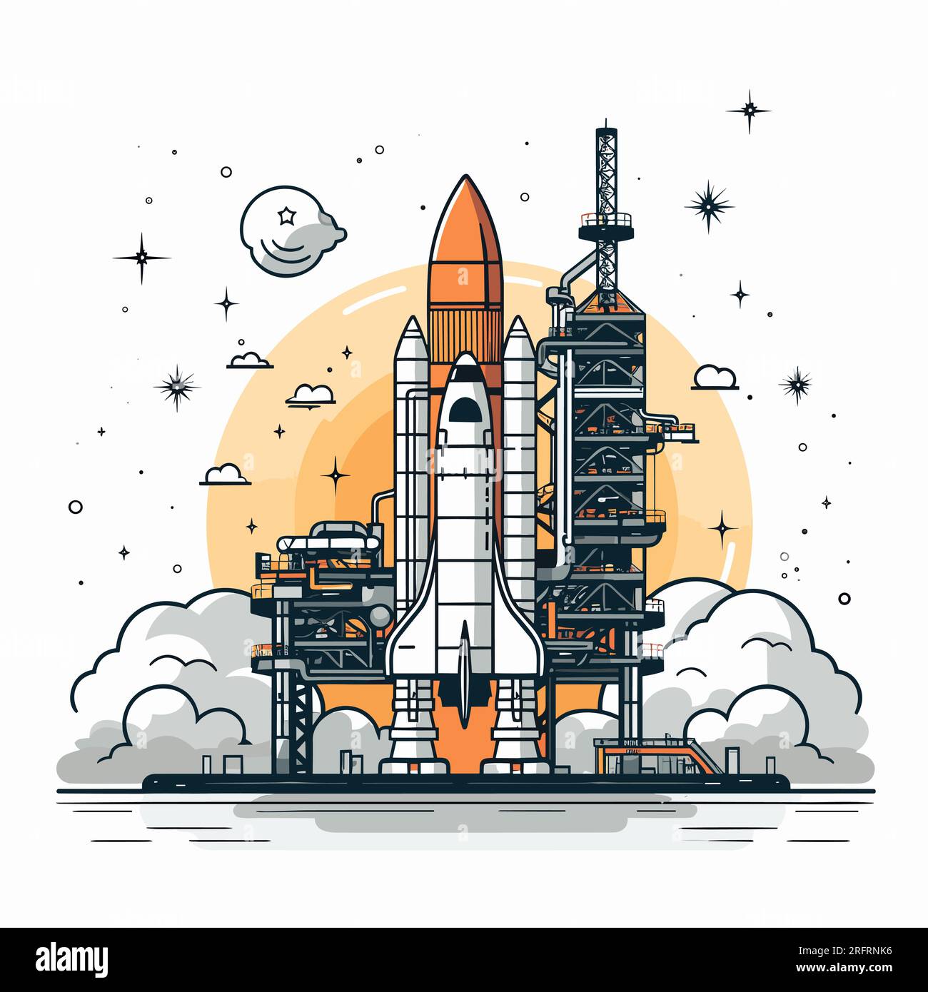 Us nasa space shuttle Stock Vector Images - Alamy