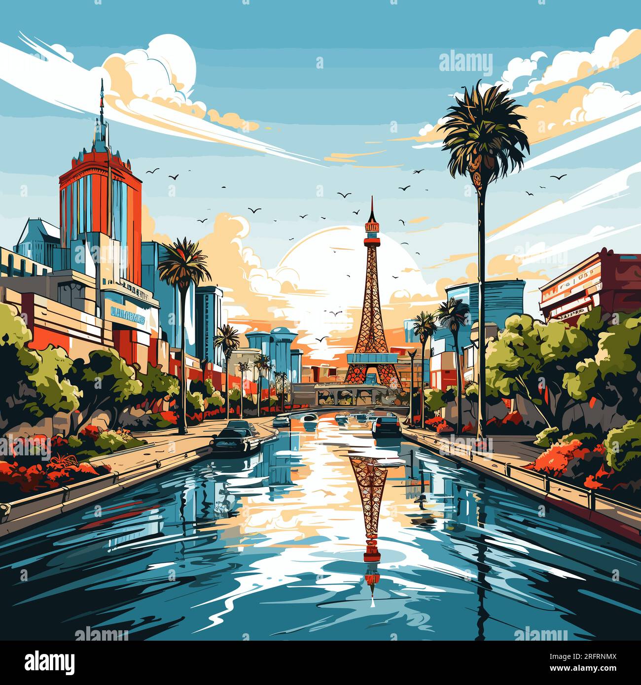 Las strip Stock Vector Images - Alamy