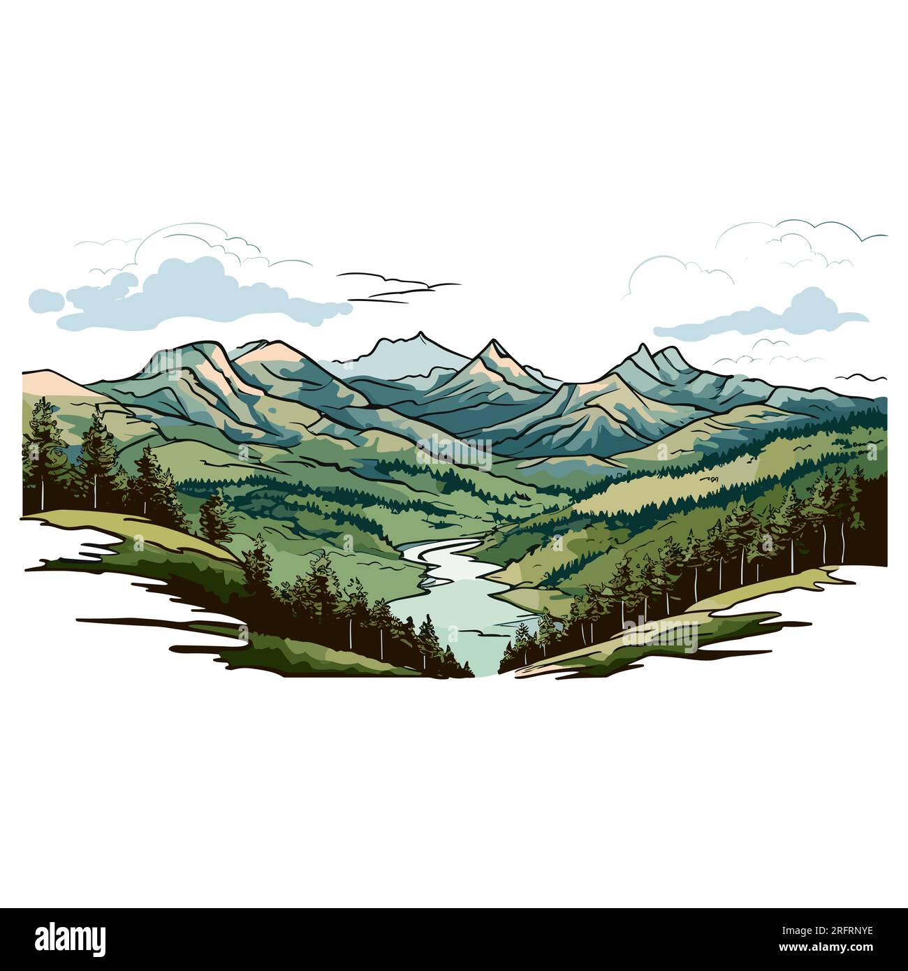 The great smoky mountains national park Cut Out Stock Images & Pictures ...