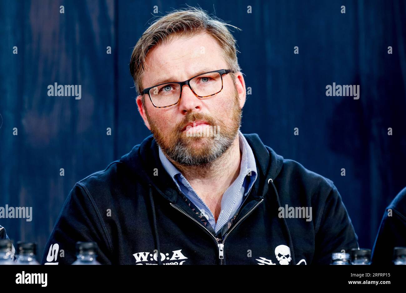 Wacken, Germany. 05th Aug, 2023. Daniel Schlatter, event manager of the ...