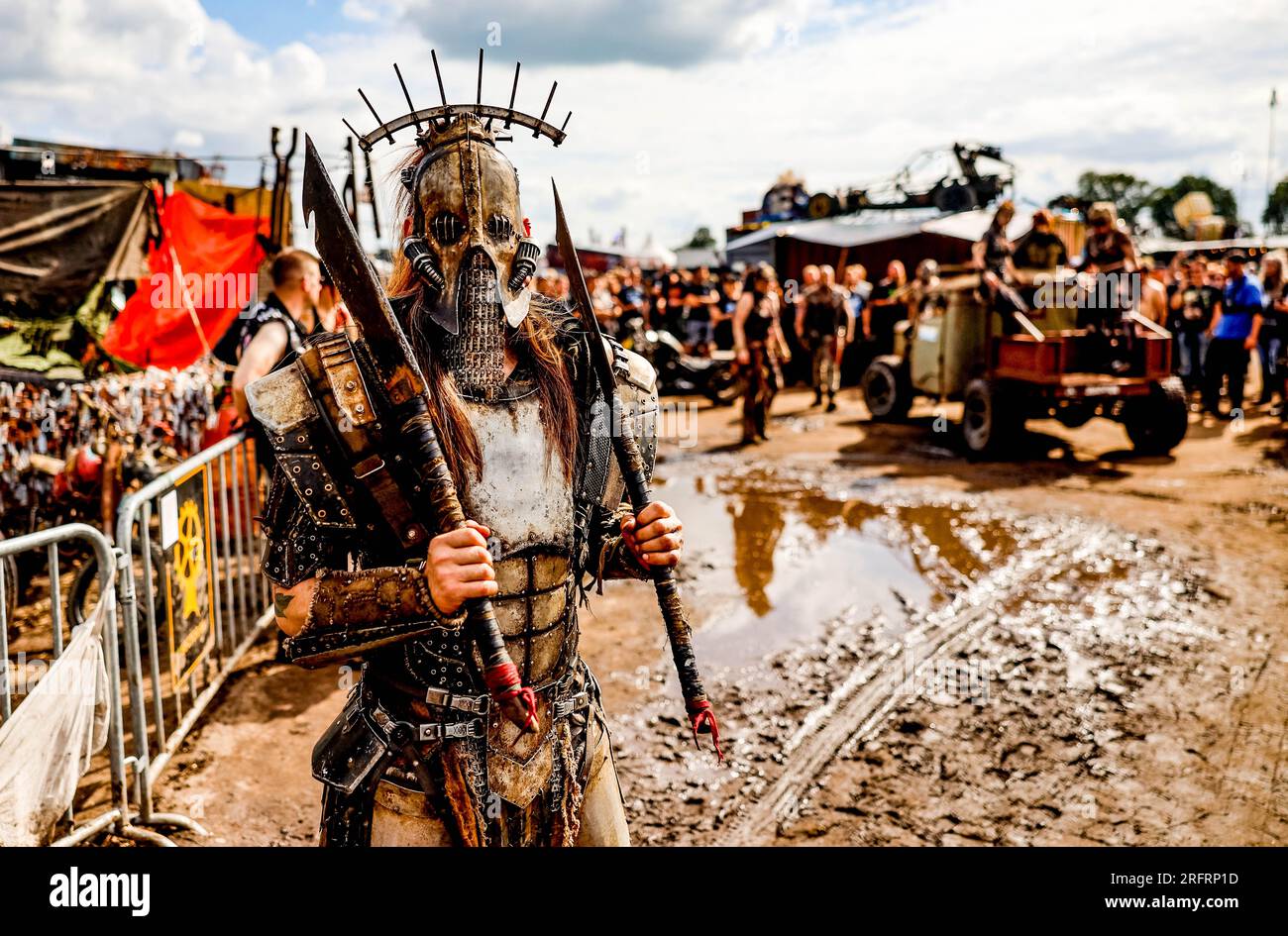Wacken, Germany. 05th Aug, 2023. Members of the "Wasteland Warriors ...