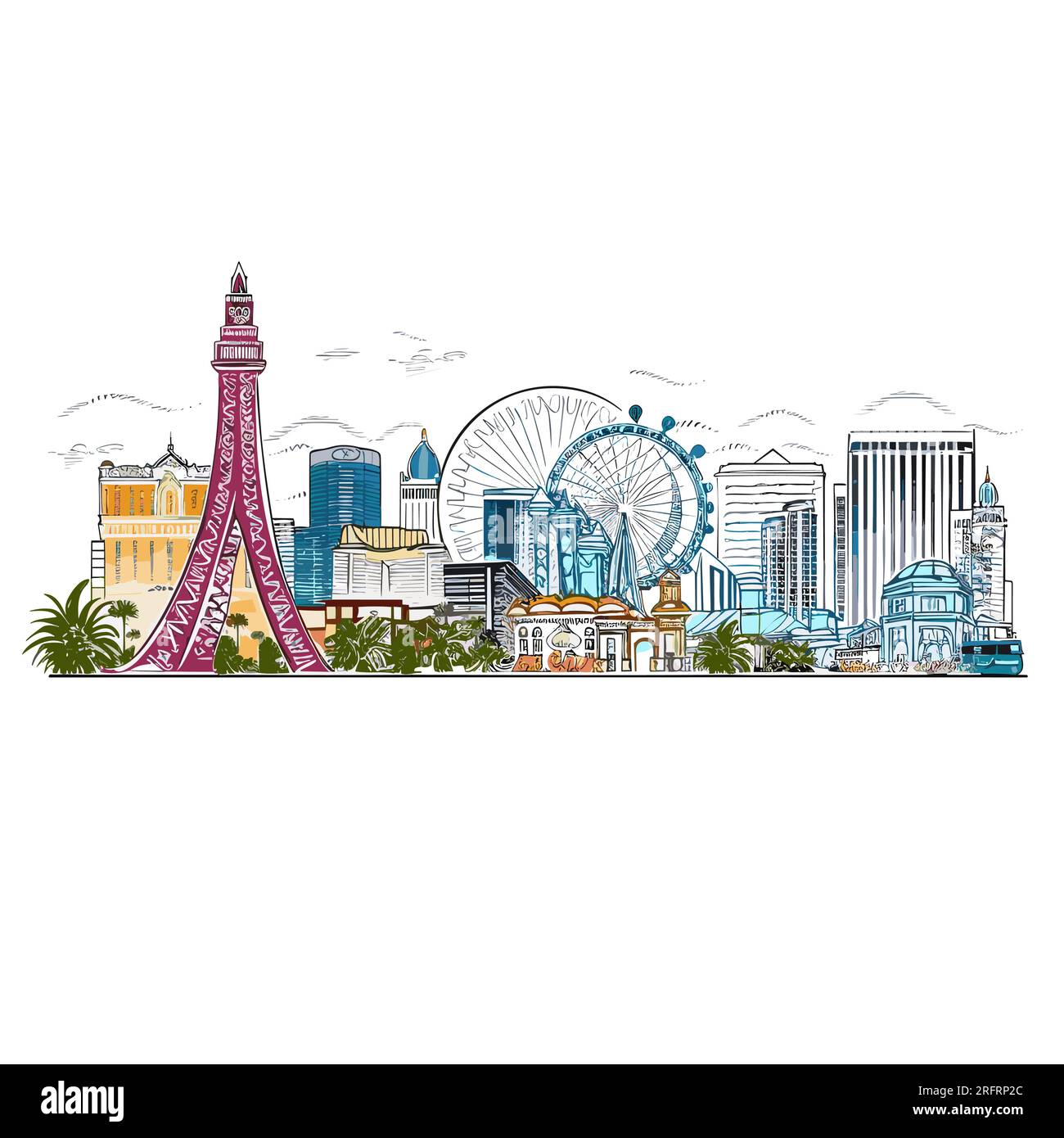 Vegas boulevard Stock Vector Images - Alamy