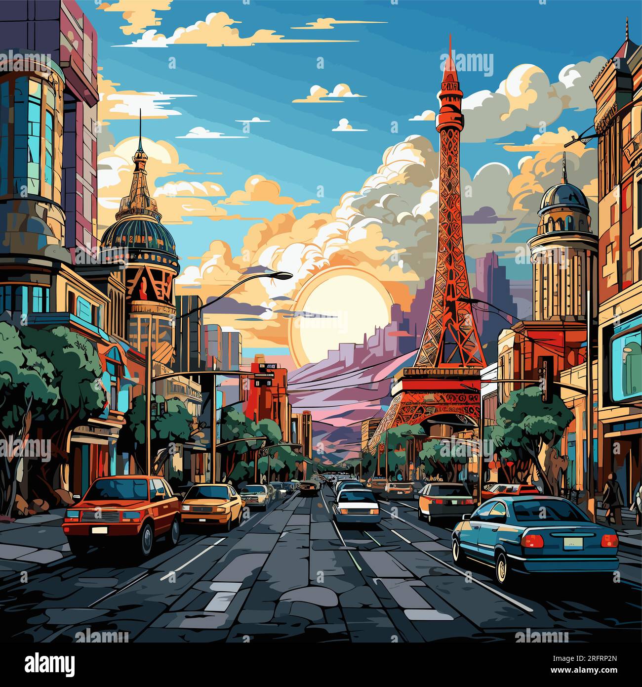 Vegas boulevard Stock Vector Images - Alamy