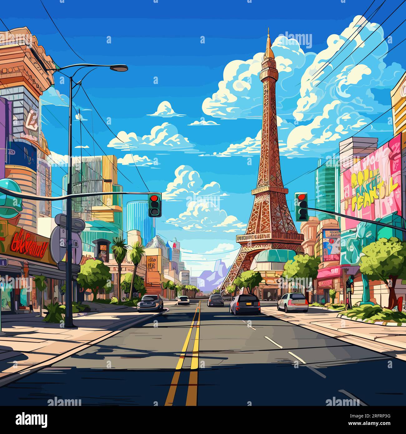 Las Vegas Cartoon Clip Art 215 Las Vegas High Res Illustrations