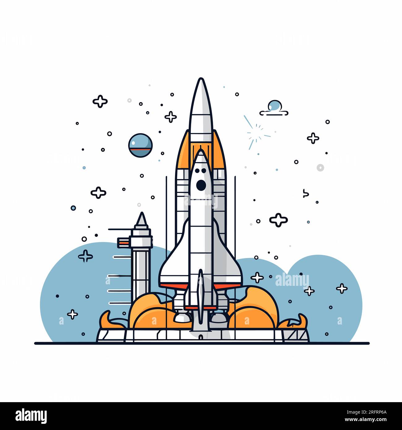 Space tourism, artwork Stock Vector Images - Alamy