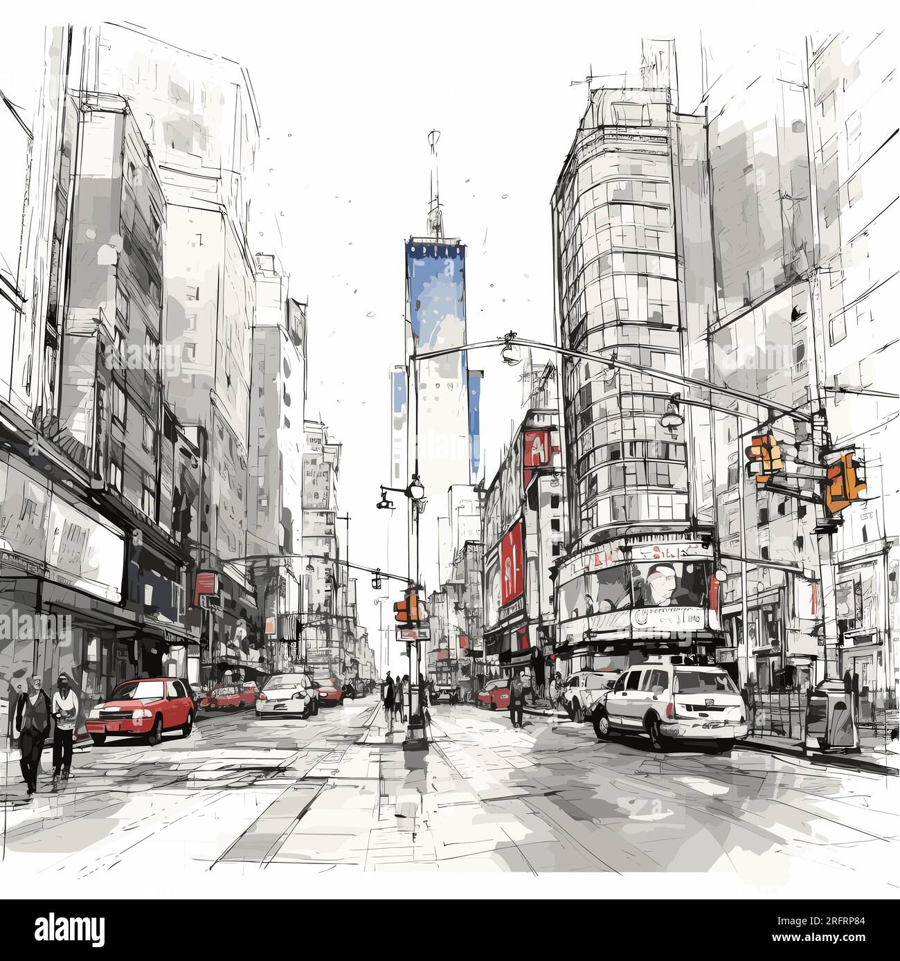 Cartoon new york times Stock Vector Images - Alamy