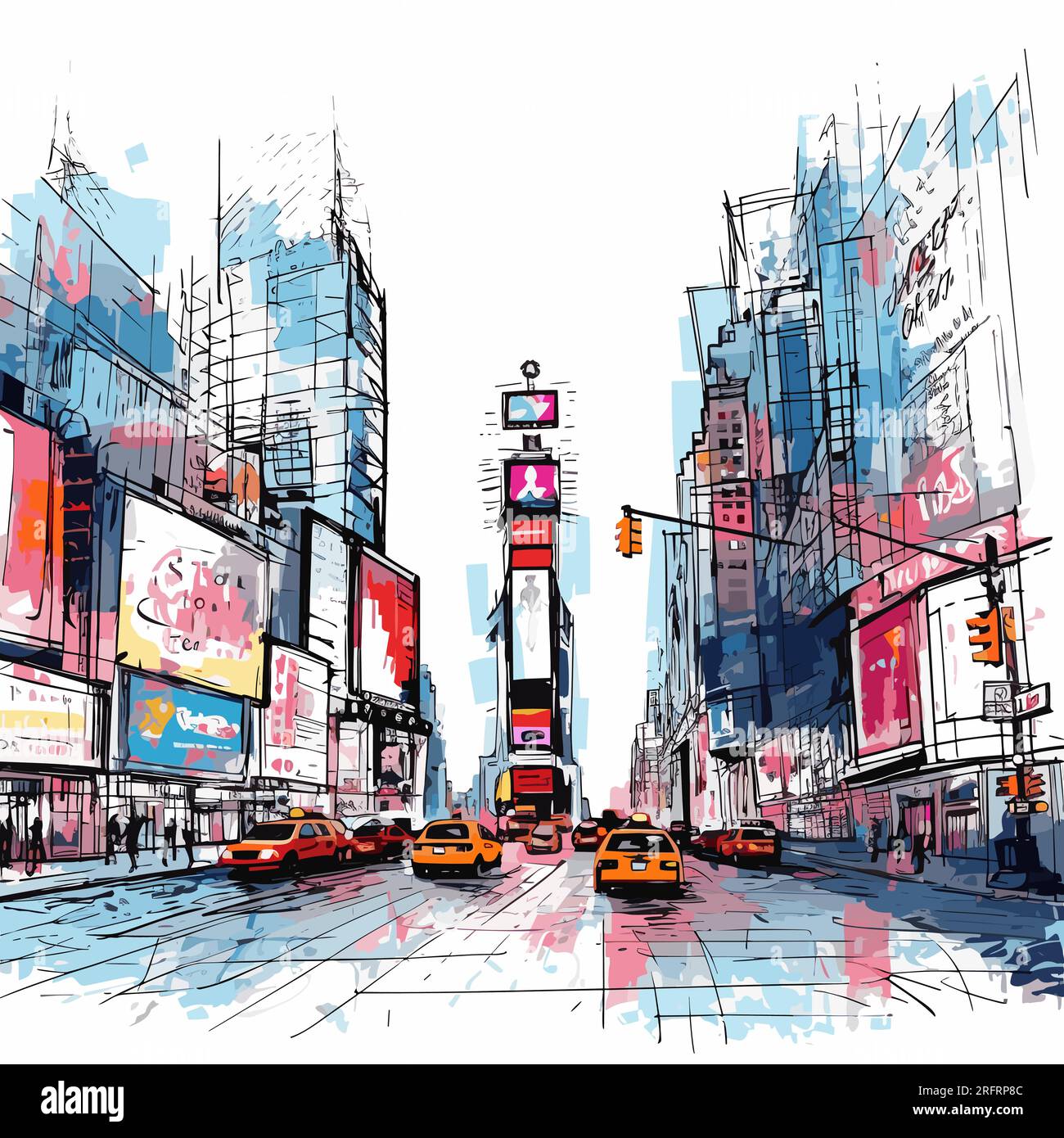 Times square attraction Stock Vector Images - Alamy