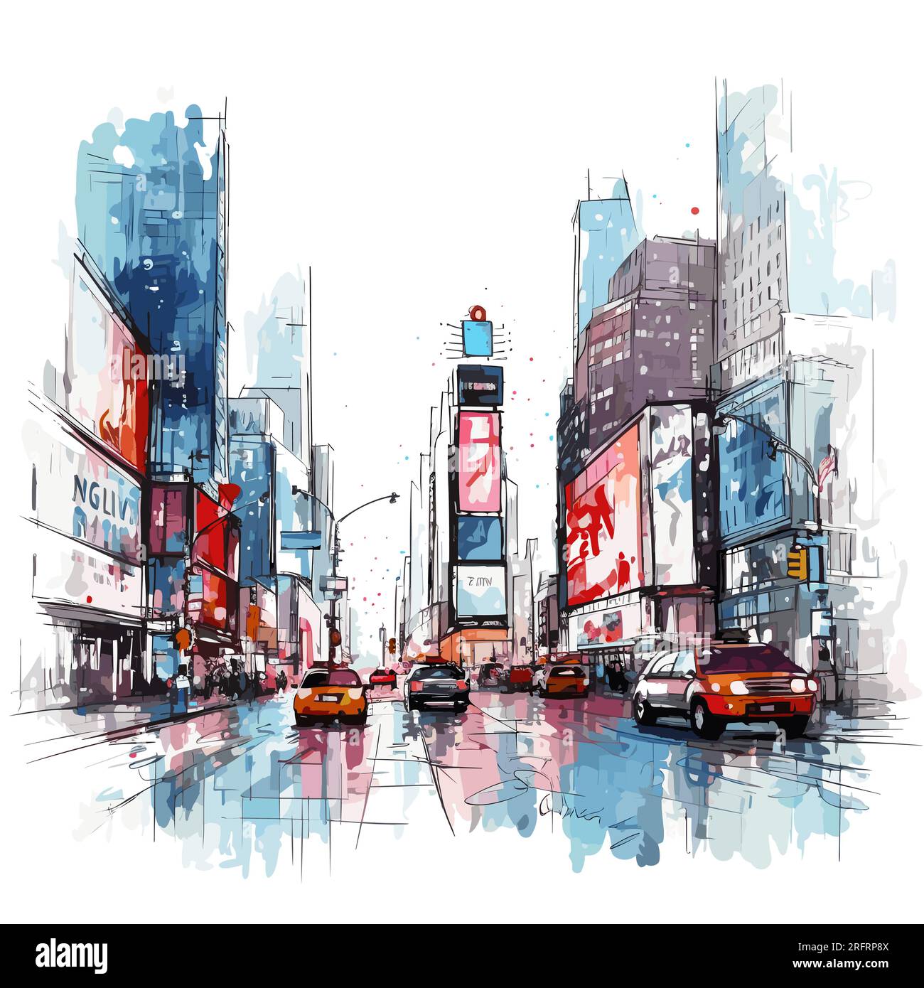 Cartoon new york times Stock Vector Images - Alamy