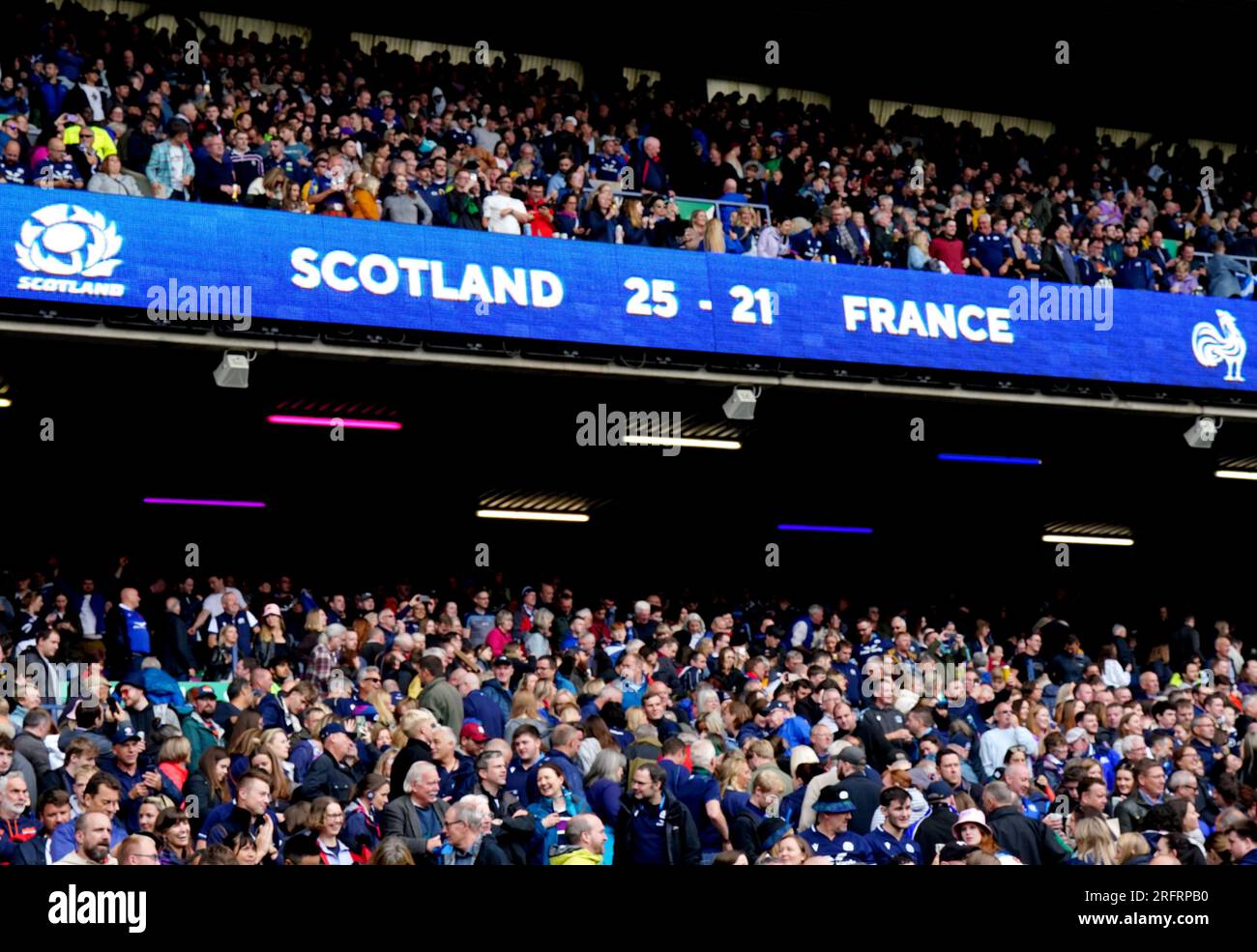 The score is displayed during the Summer Nations Series match at the ...