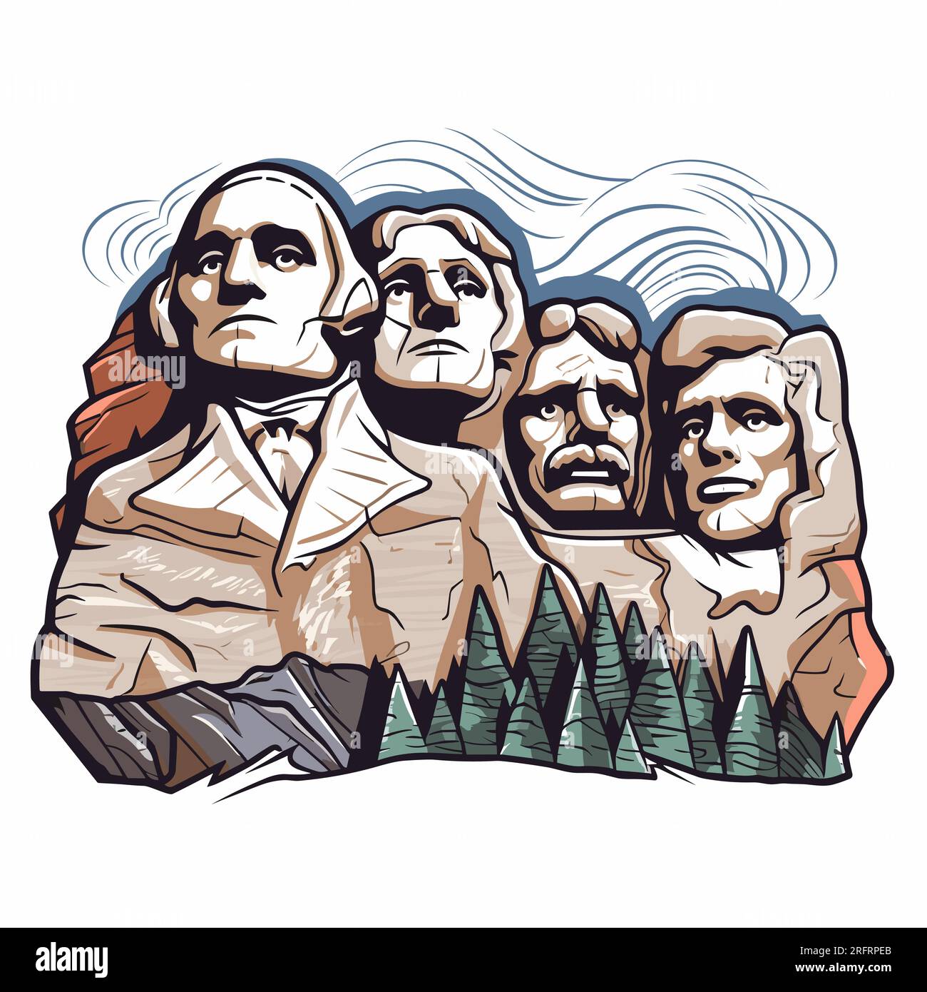 Mount rushmore vector vectors Stock Vector Images - Alamy