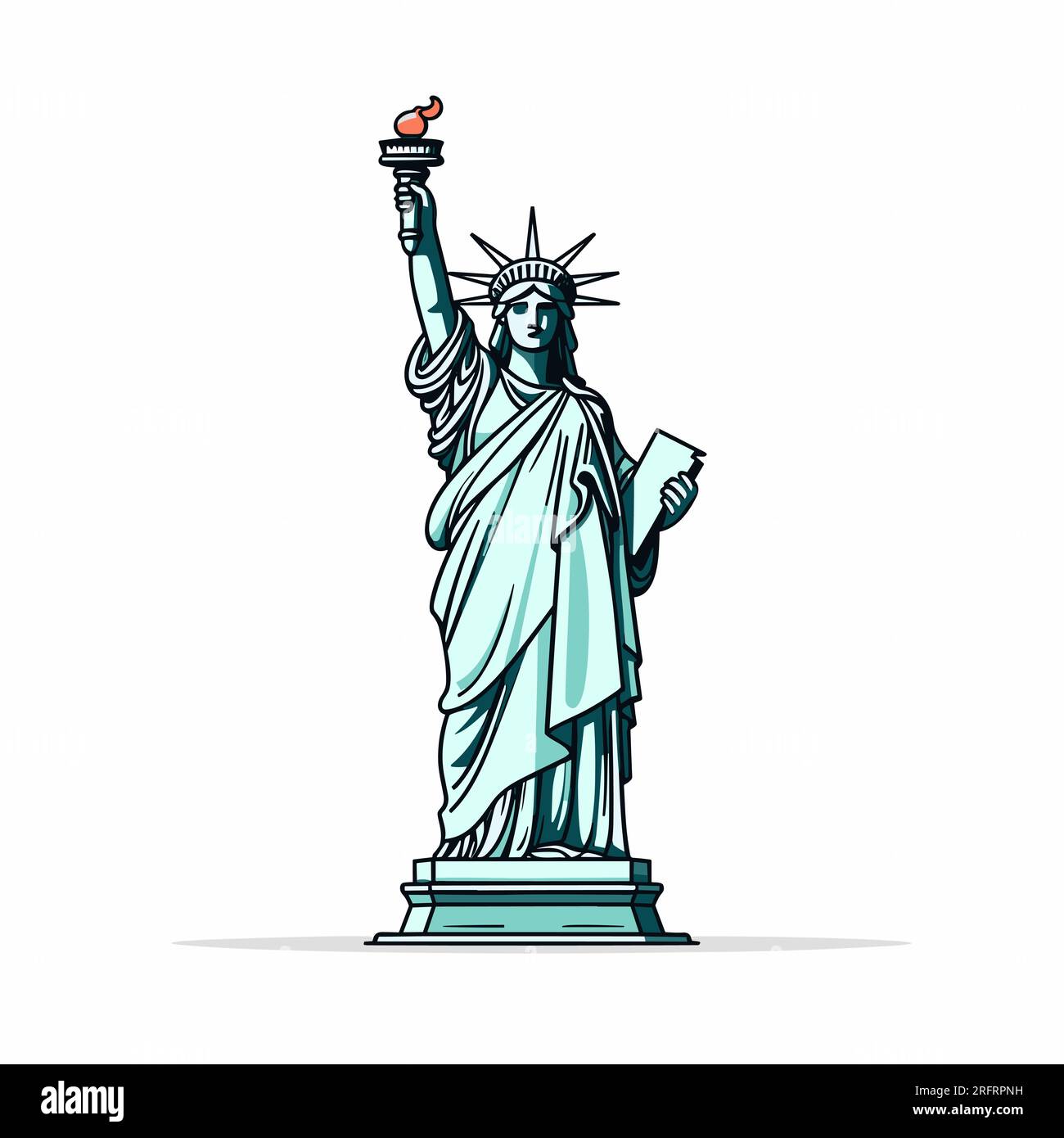 Statue of liberty clipart Cut Out Stock Images & Pictures - Alamy