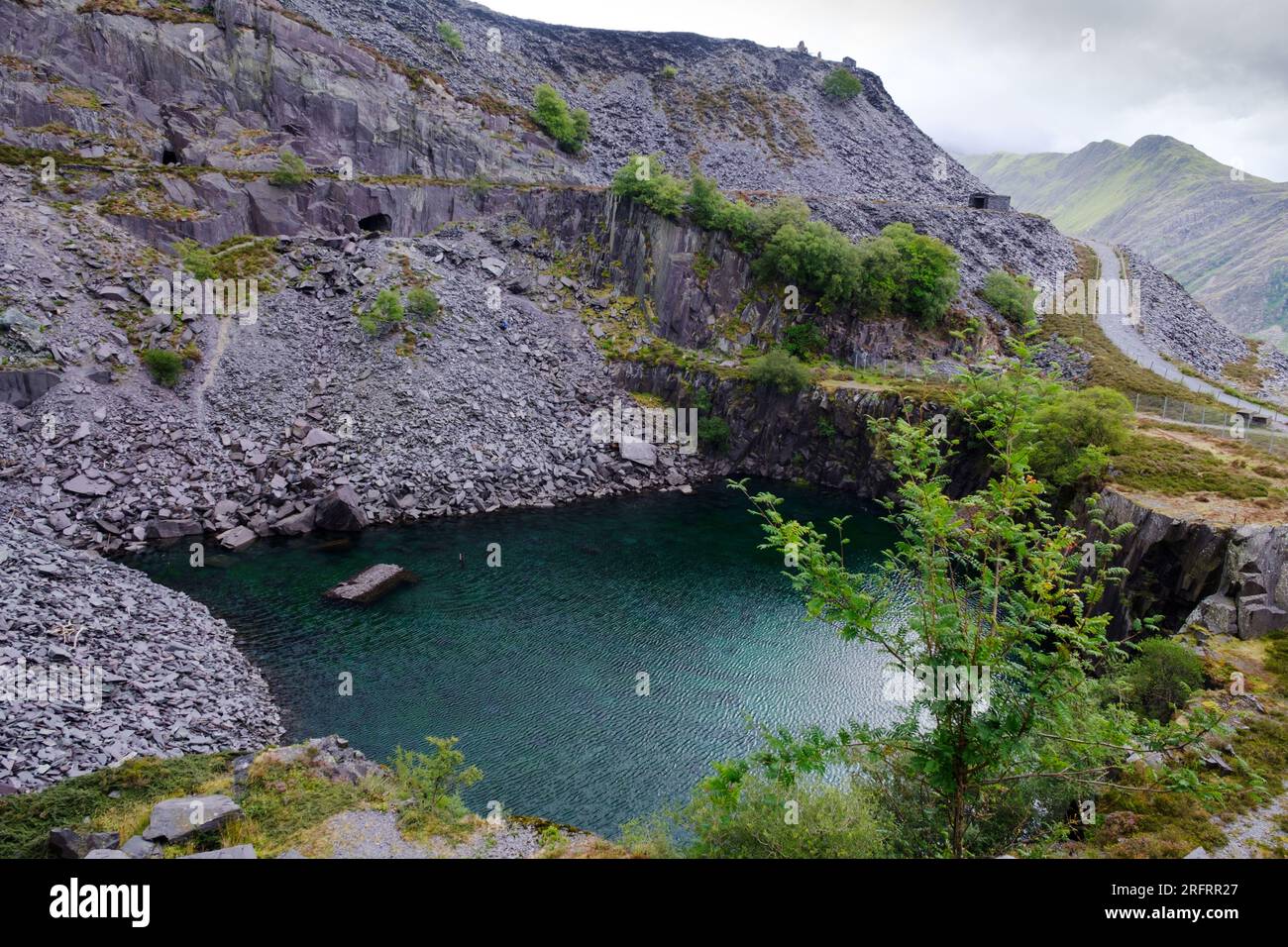 Dinorwic Slate Quarry in Llanberis, Gwynedd, North Wales, Great Britain ...