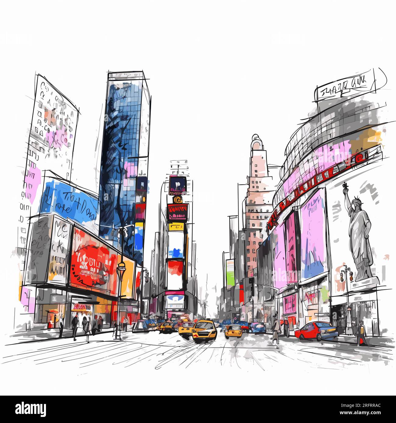 Times square attraction Cut Out Stock Images & Pictures - Alamy