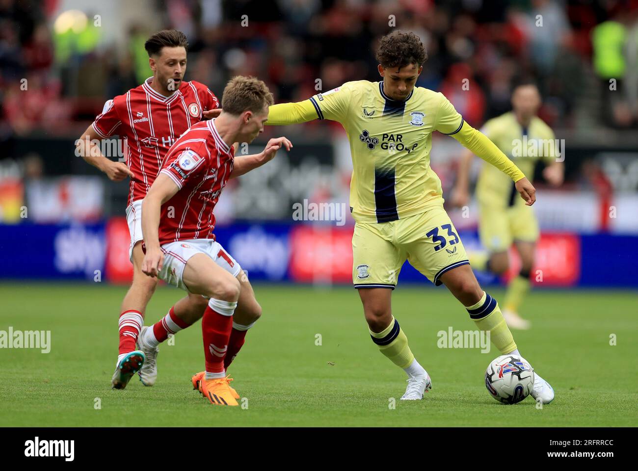 Preston North End's Kian Best in action during the Sky Bet Championship ...