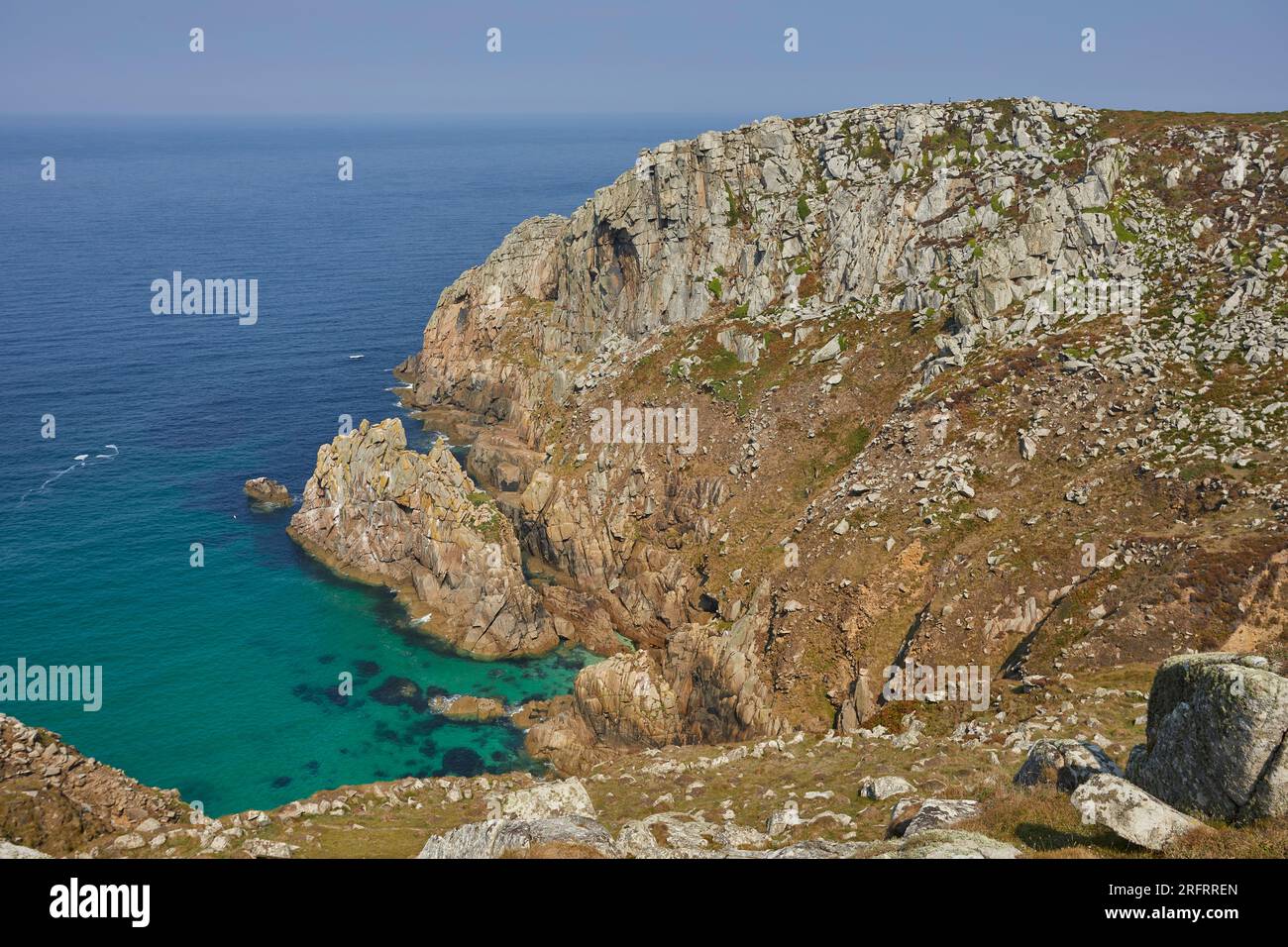 The cliffs of Commando Ridge (so named because the Royal Marines train ...