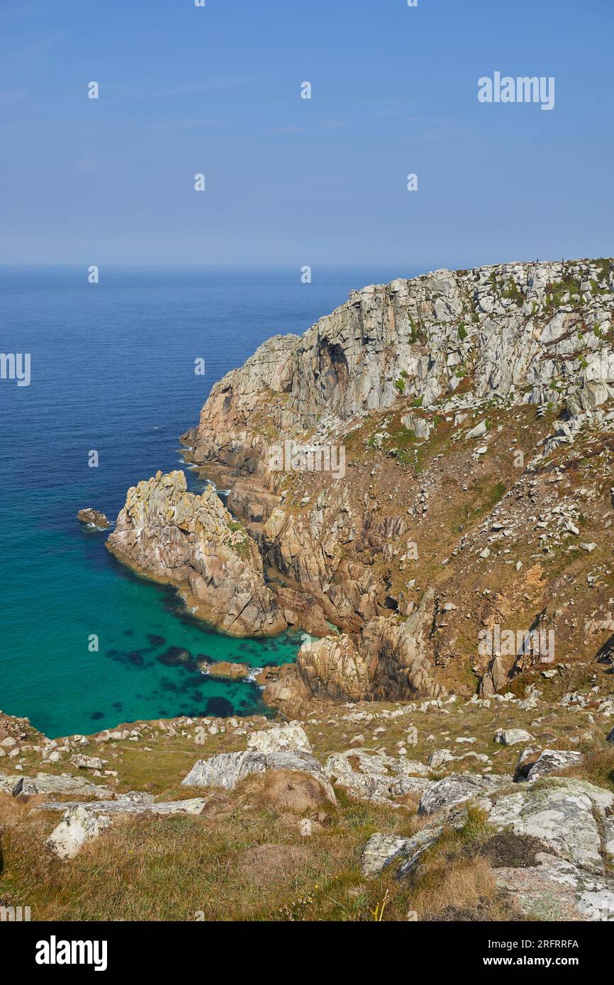 The cliffs of Commando Ridge (so named because the Royal Marines train ...