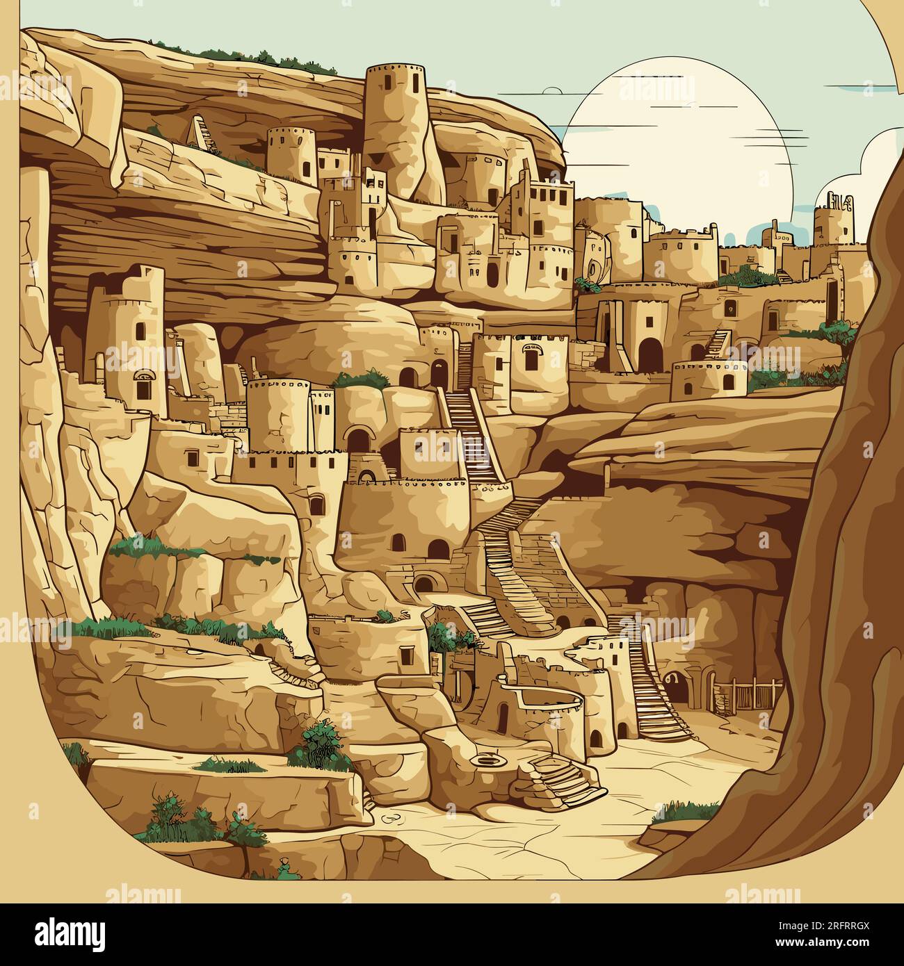 Mesa verde national park art Stock Vector Images - Alamy