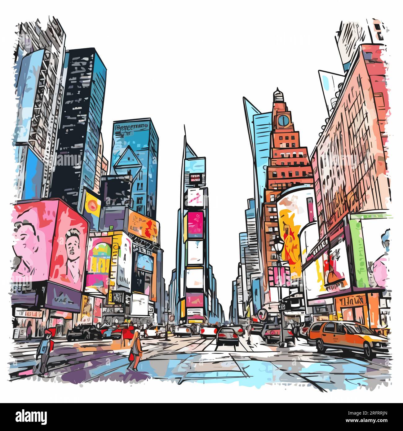 Times square attraction Cut Out Stock Images & Pictures - Alamy