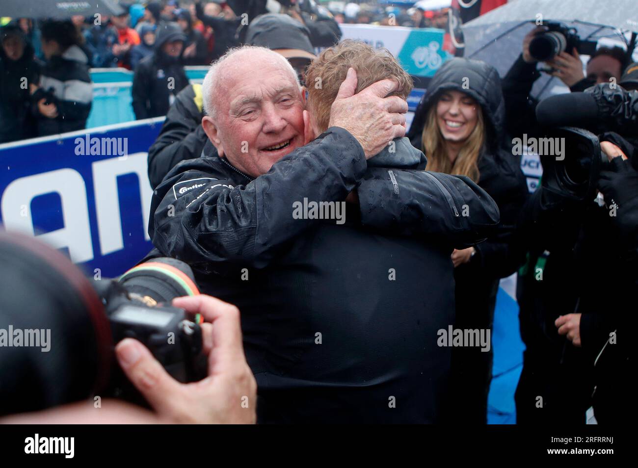 Great Britain's Charlie Hatton celebrates with his father after winning ...